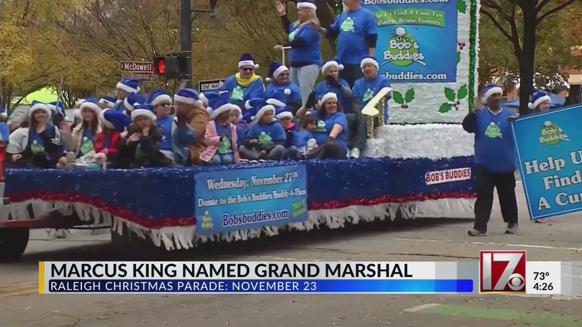 Marcus King named Grand Marshal in Raleigh Christmas Parade – CBS17.com