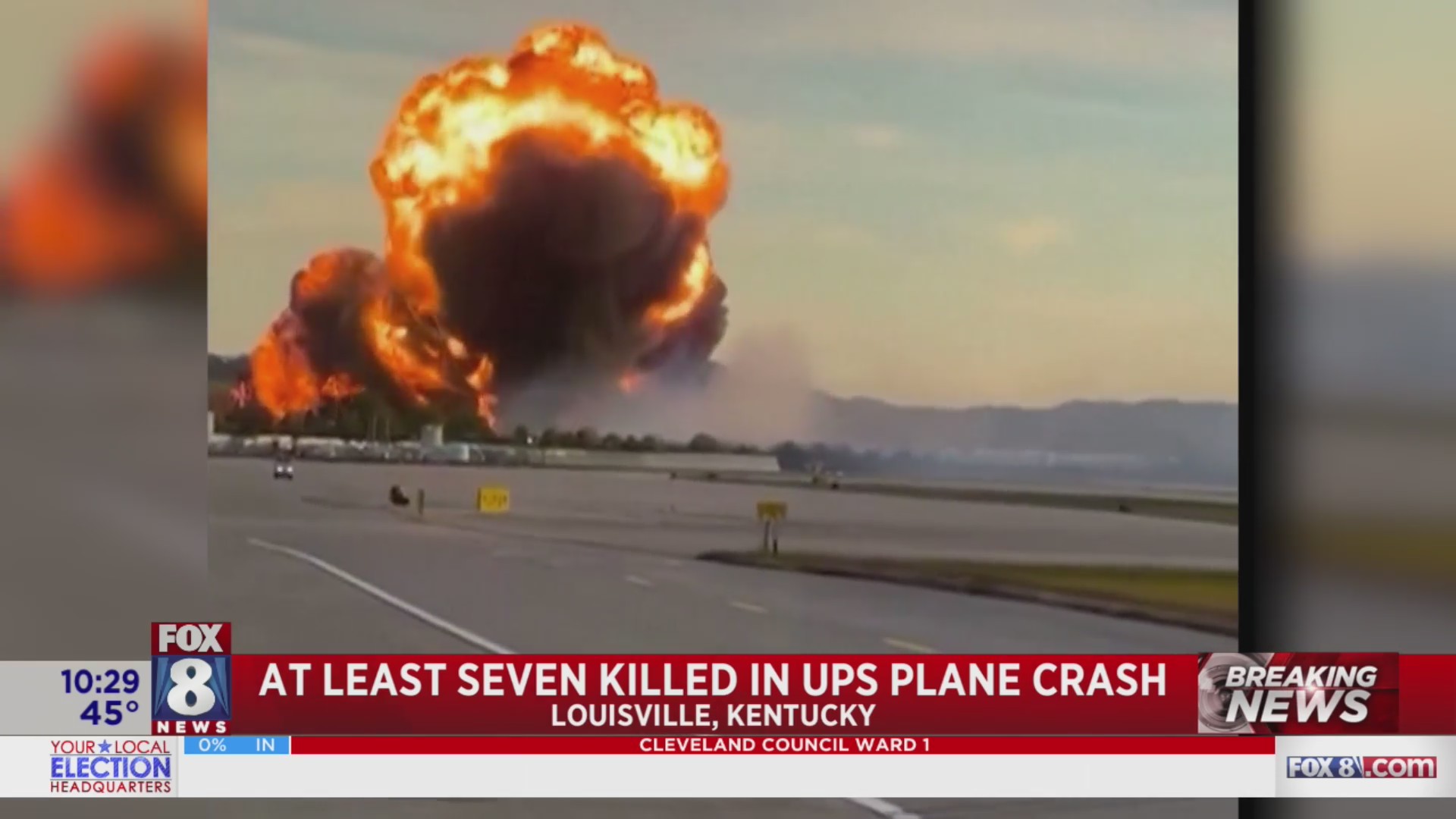 At least 7 dead, 11 injured in UPS plane crash, explosion at Kentucky ...