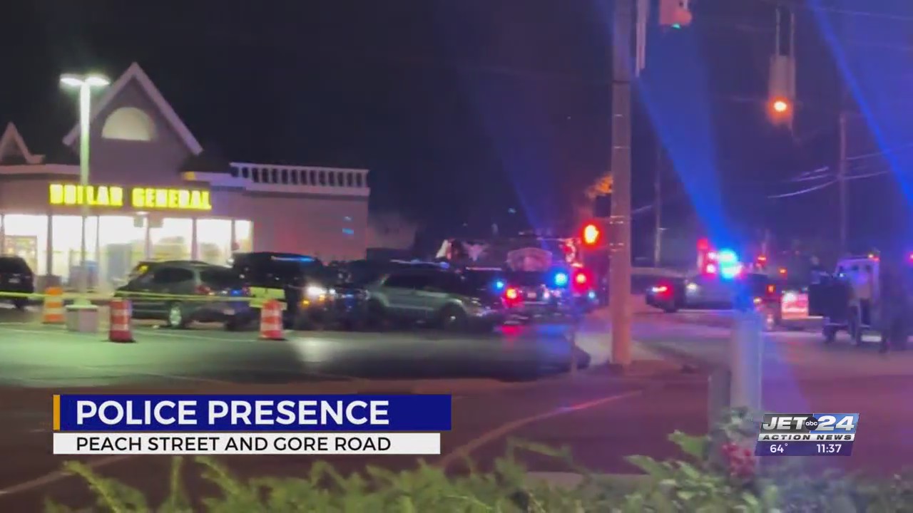 Alleged gunman situation draws large police presence at Peach Street ...