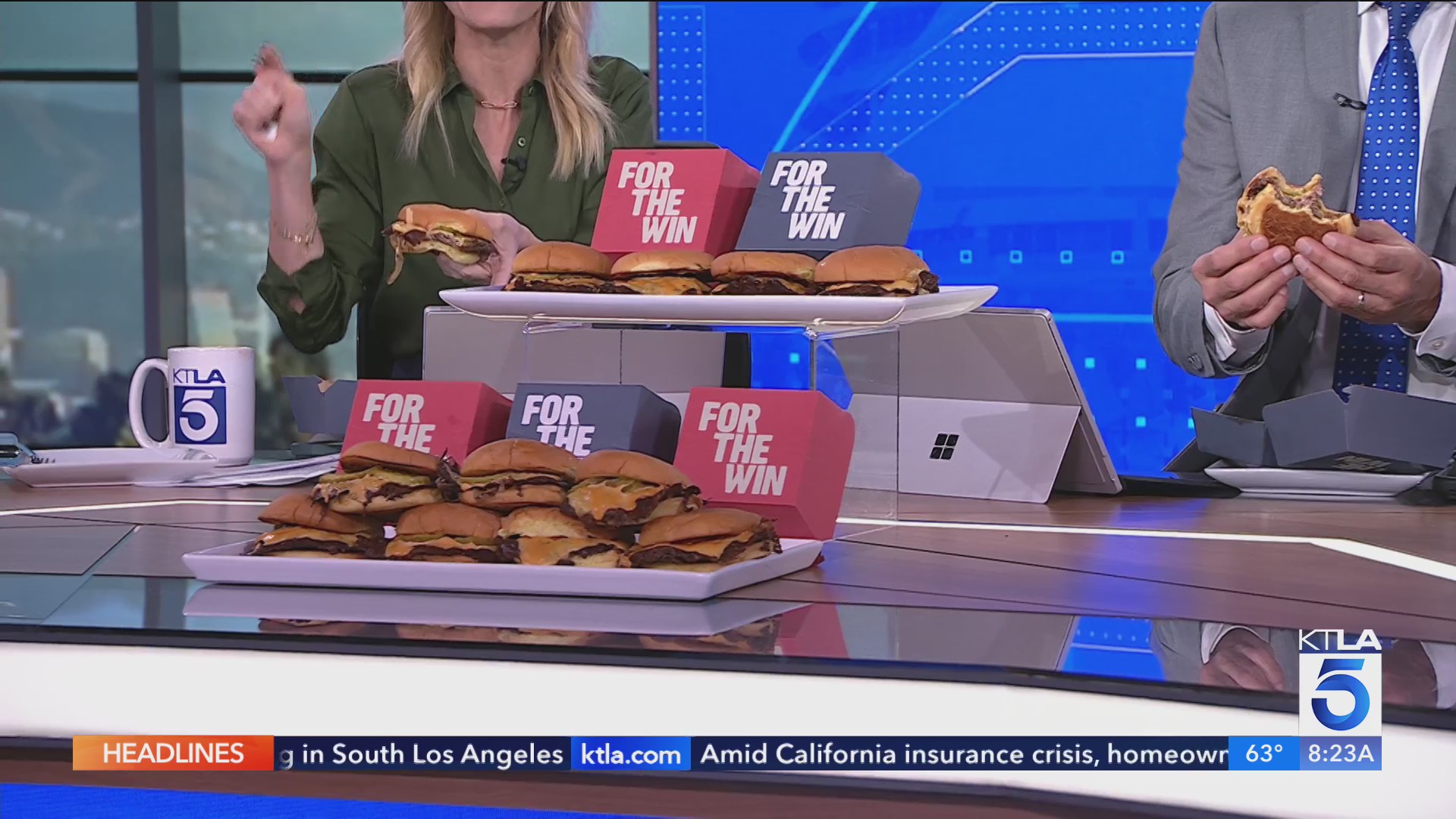 Celebrating National Cheeseburger Day with For the Win – KTLA