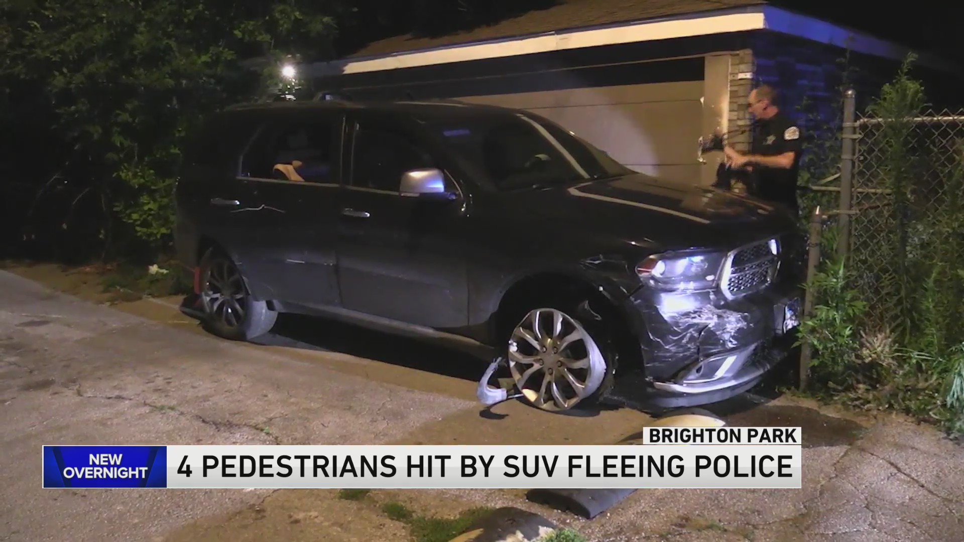CPD: Driver of suspected stolen SUV hits squad car and 4 pedestrians ...