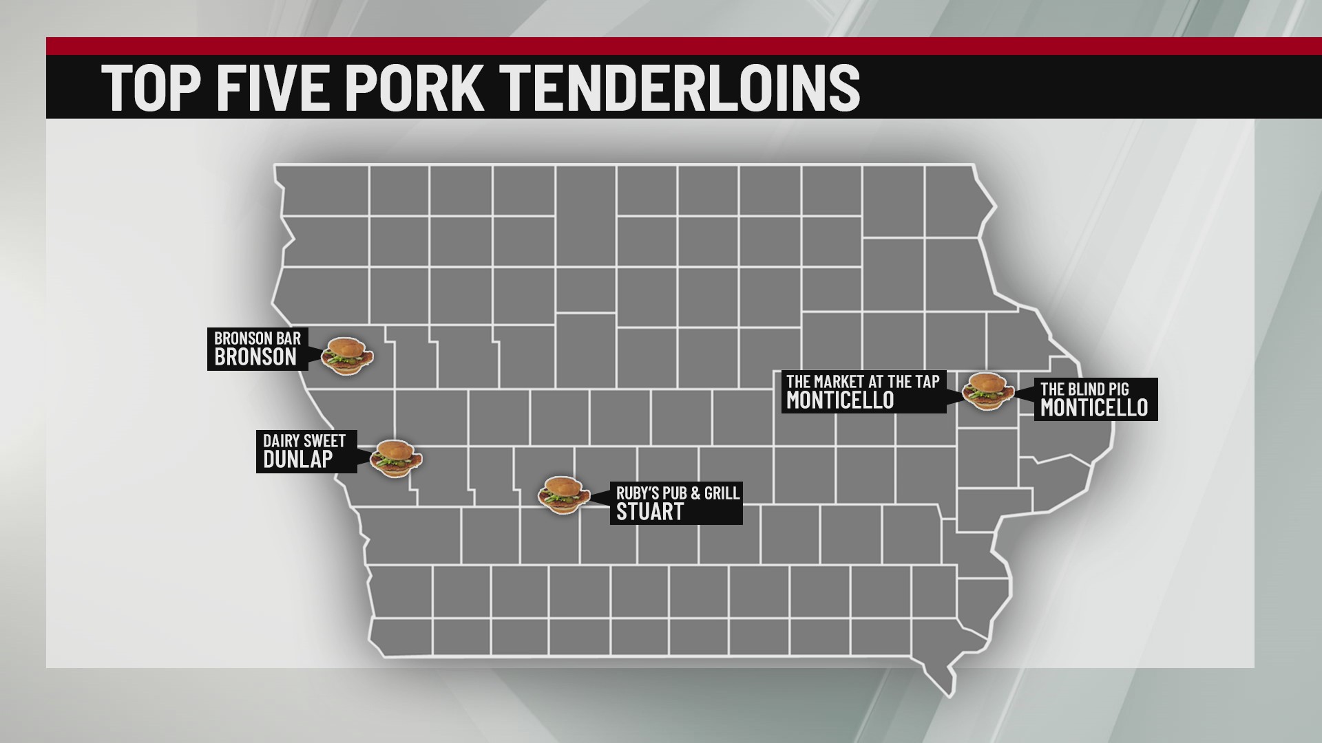 Final 5 revealed in Iowa’s Best Breaded Pork Tenderloin battle – who13.com