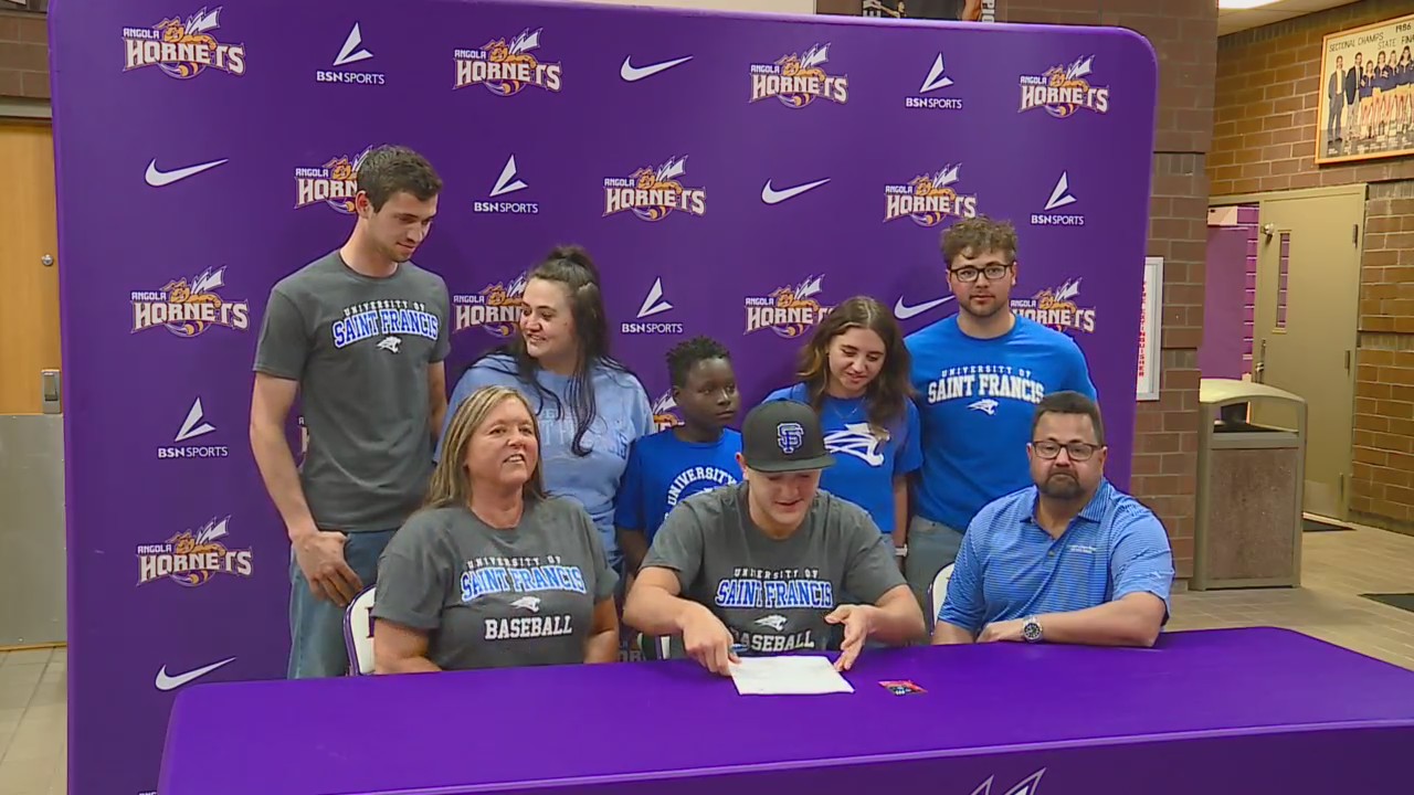 Angola’s Micah Steury signs with Saint Francis baseball program – WANE 15