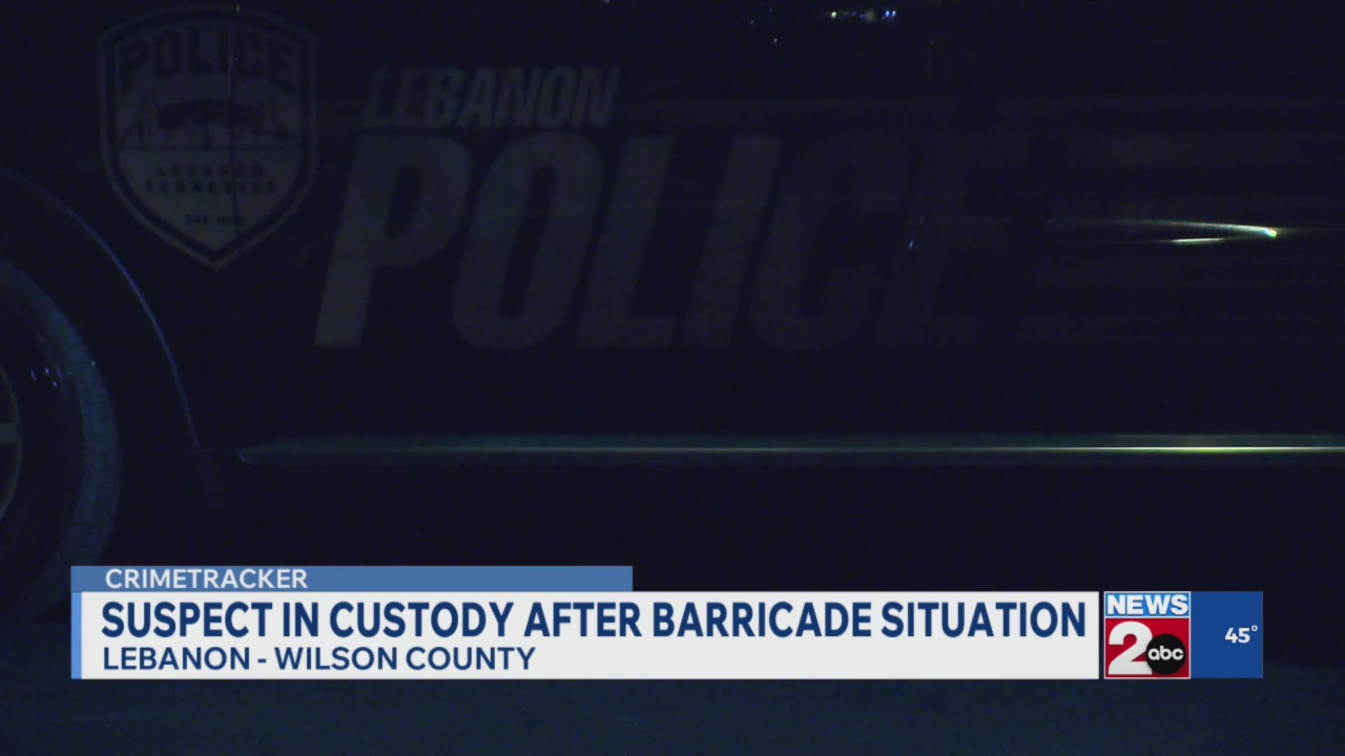 Suspect in custody after barricade situation in Lebanon, police say ...