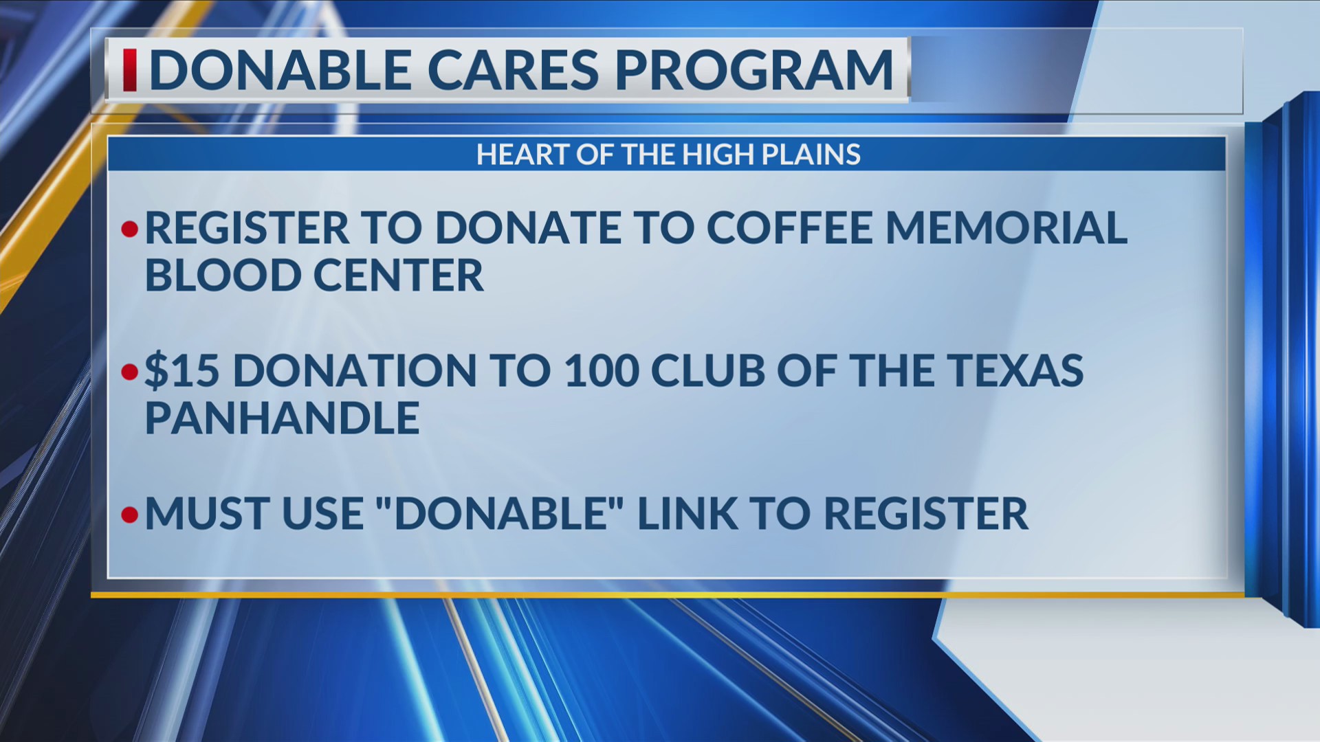 100 Club selected for new pilot donation app program – KAMR ...