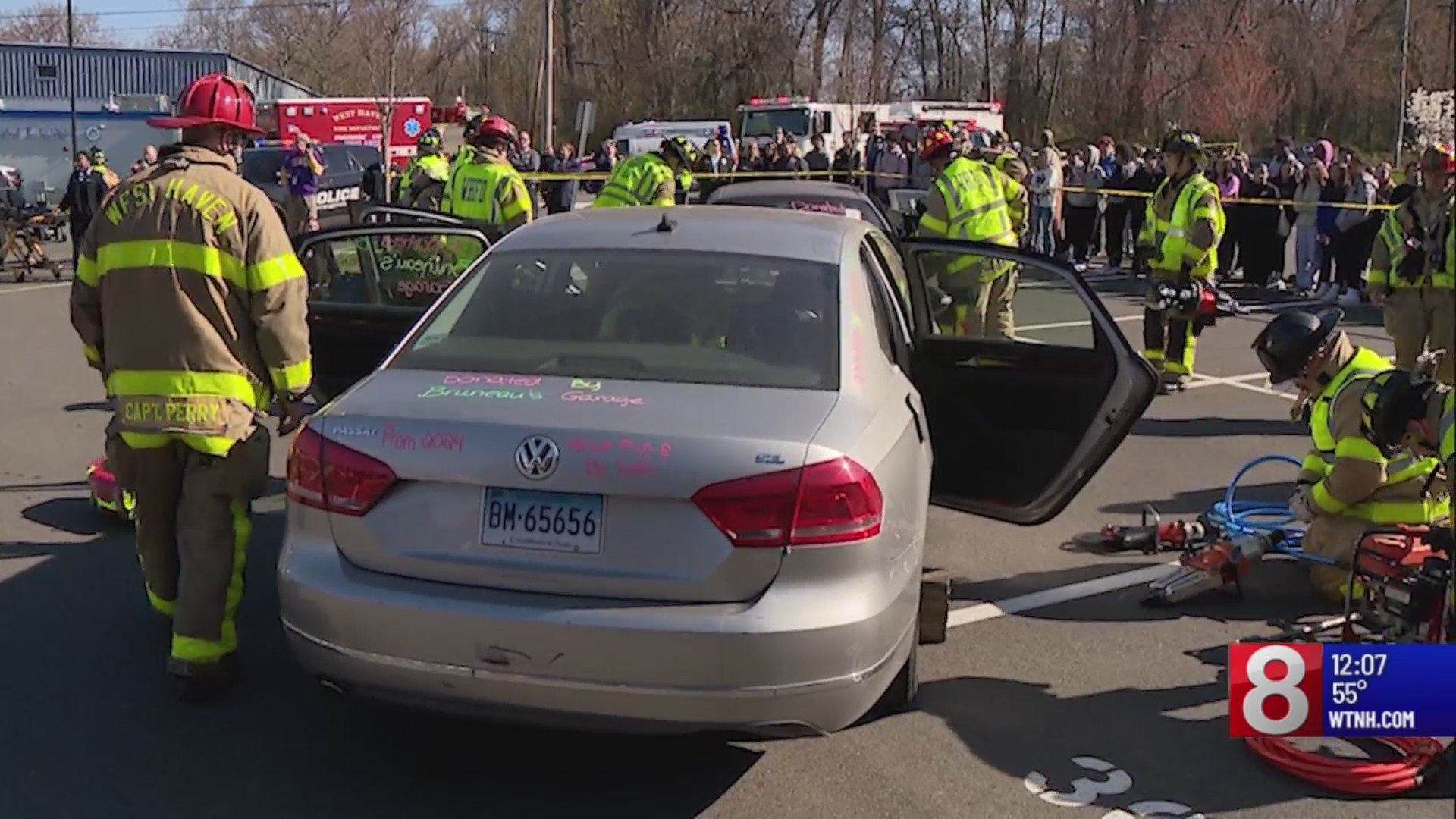 West Haven stages crash for high school students – WTNH.com