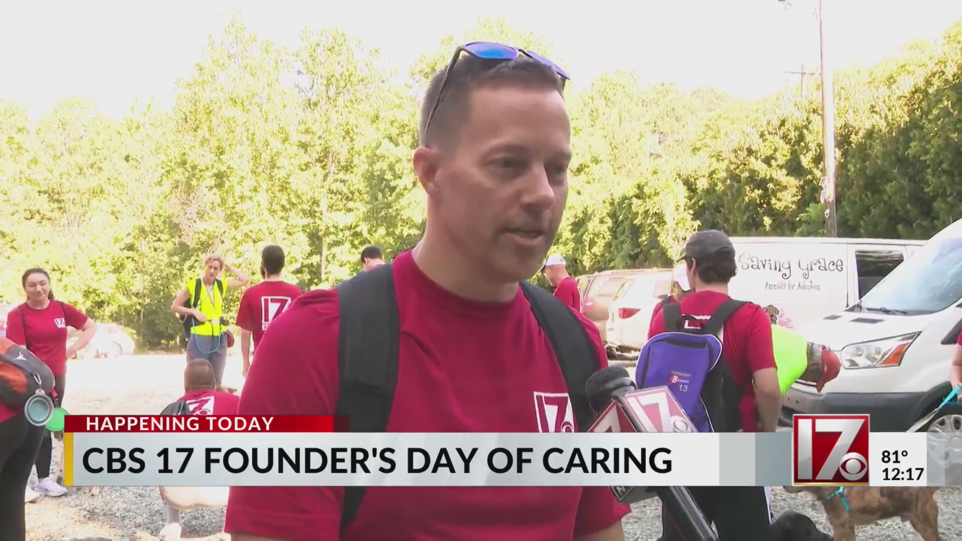 CBS 17 team members volunteer for Nexstar’s Founders Day of Caring ...