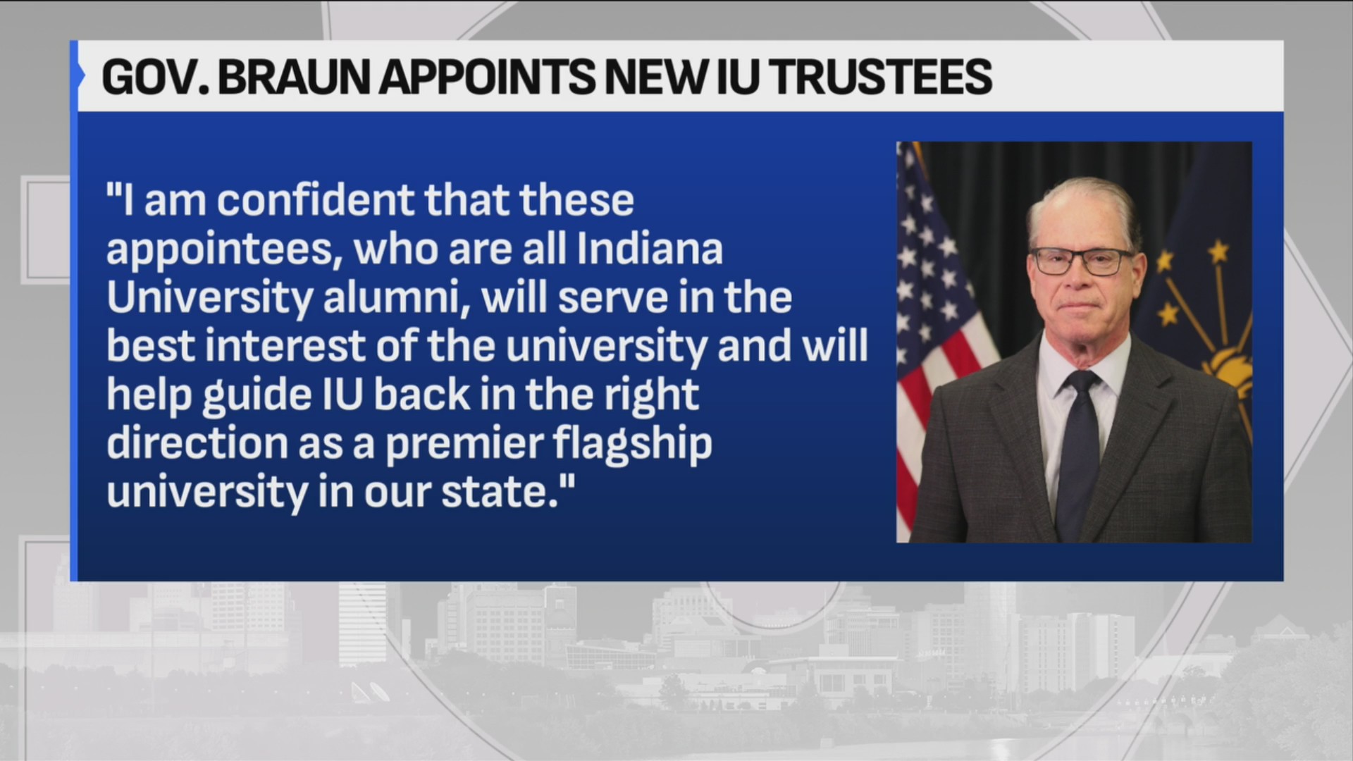 Indiana Gov. Mike Braun names new members of IU Board of Trustees – Fox 59