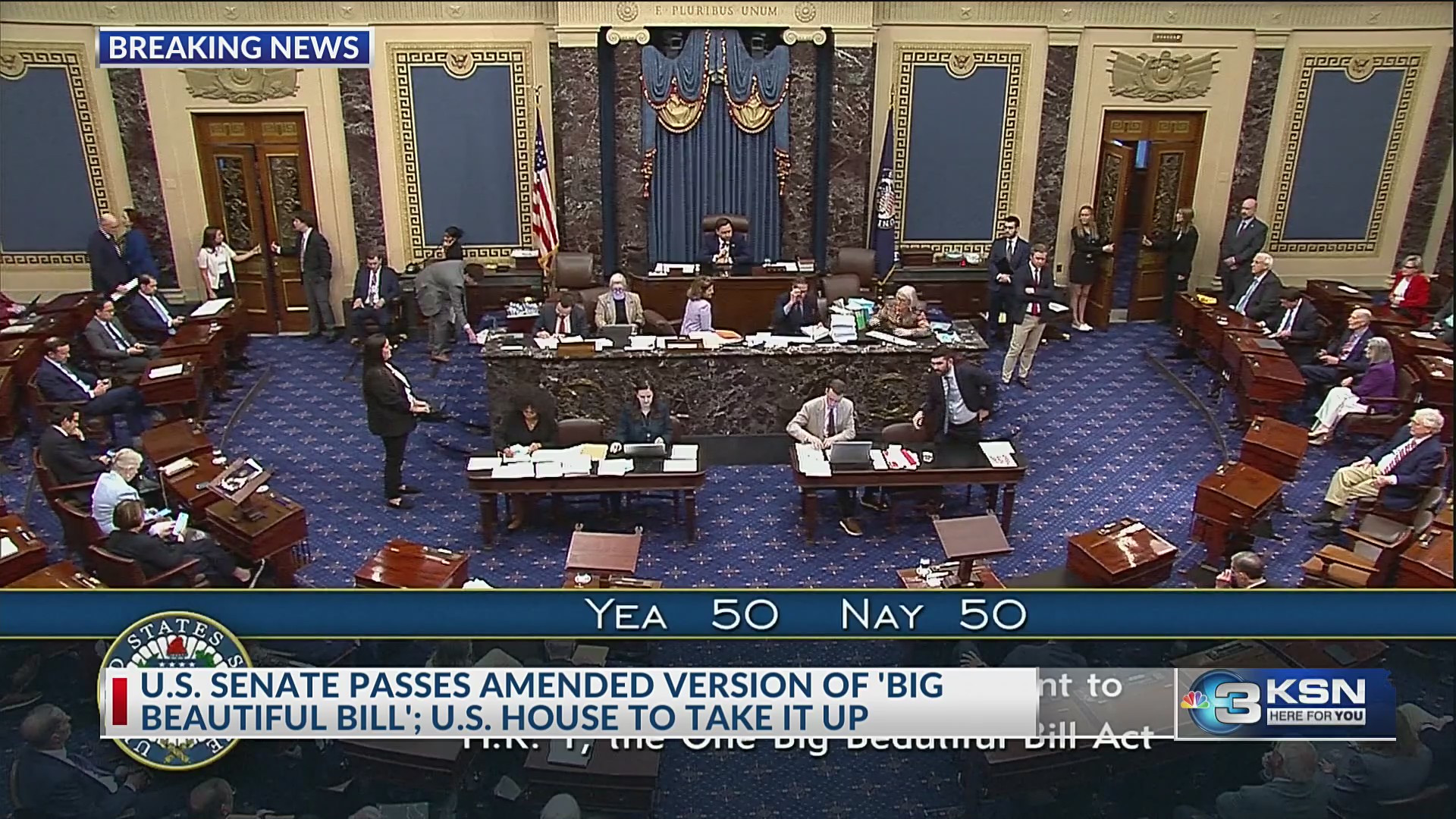 U.S. Senate passes amended version of Trump’s ‘One Big Beautiful Bill ...