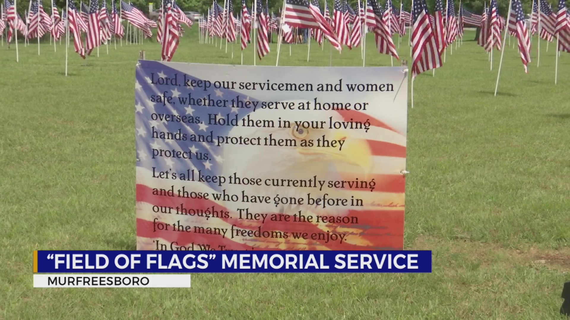 “Field of Flags” Memorial Service held in Murfreesboro – WKRN News 2