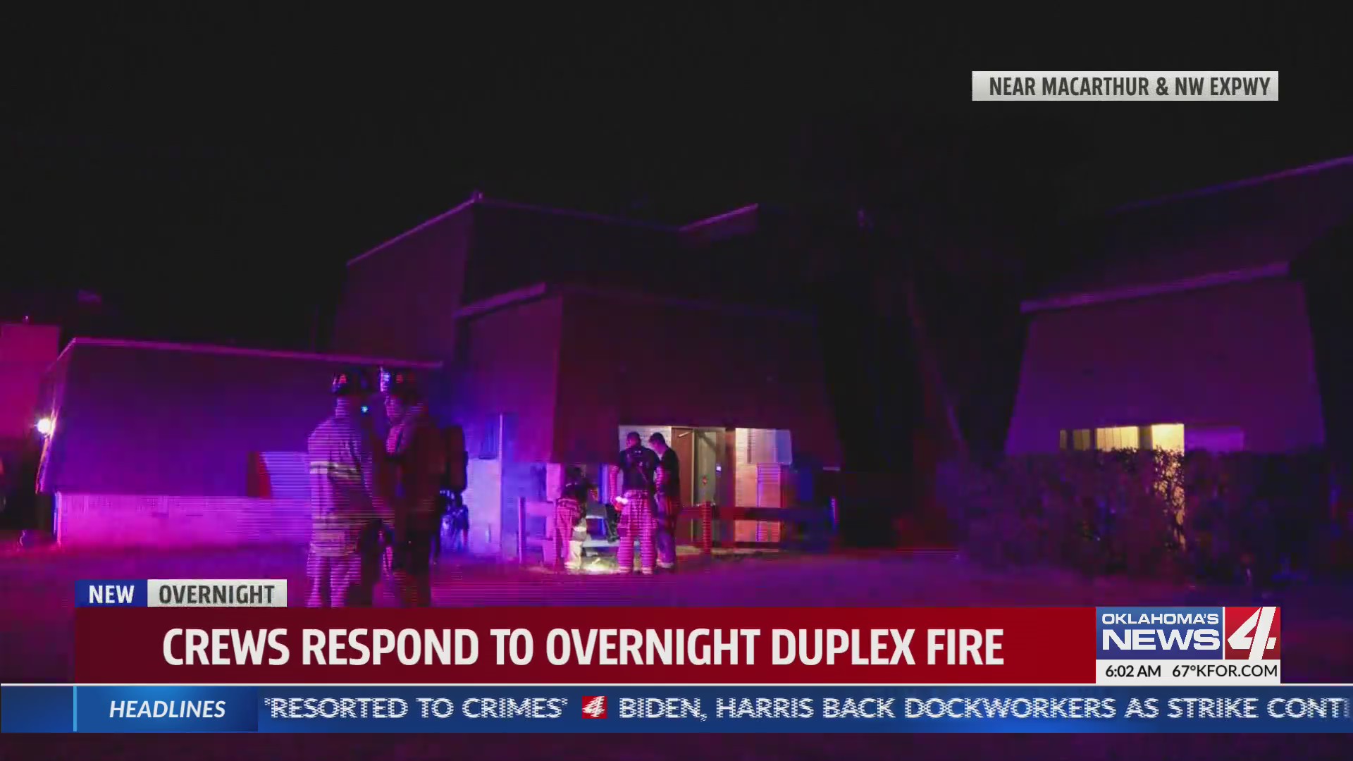 Firefighters battle duplex fire in Oklahoma City metro – KFOR.com ...