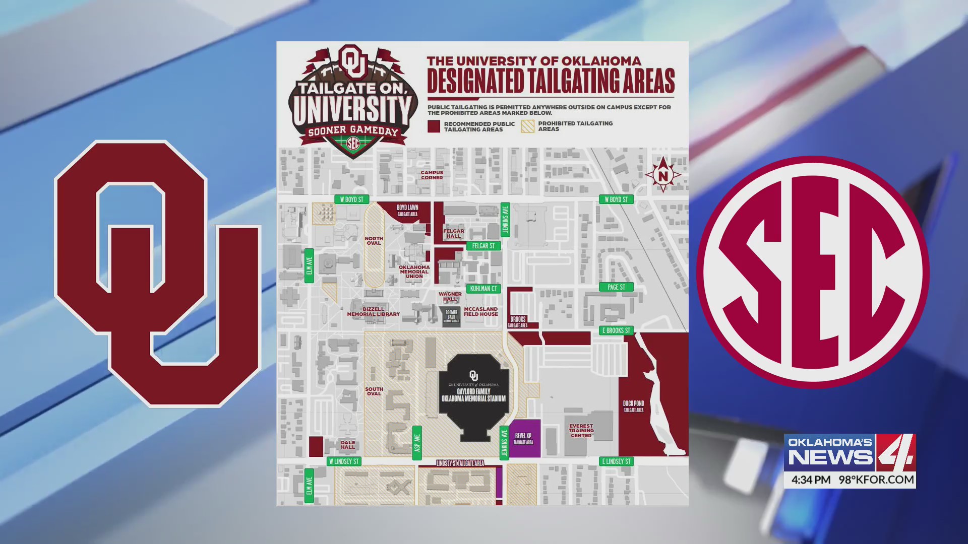 OU expands public tailgating before first SEC season – KFOR.com ...
