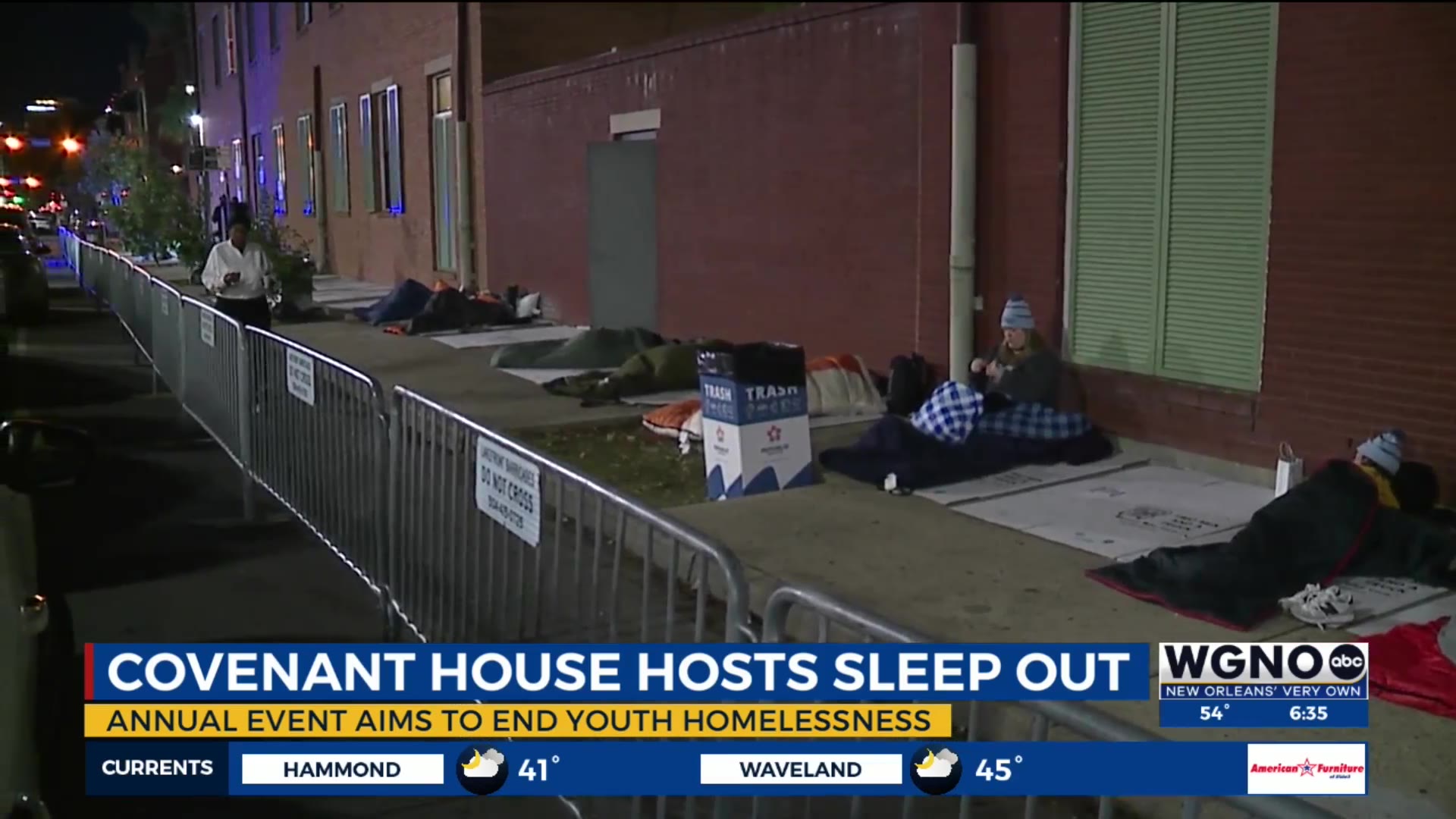 Covenant House New Orleans hosts 13th Annual Sleep Out event – WGNO