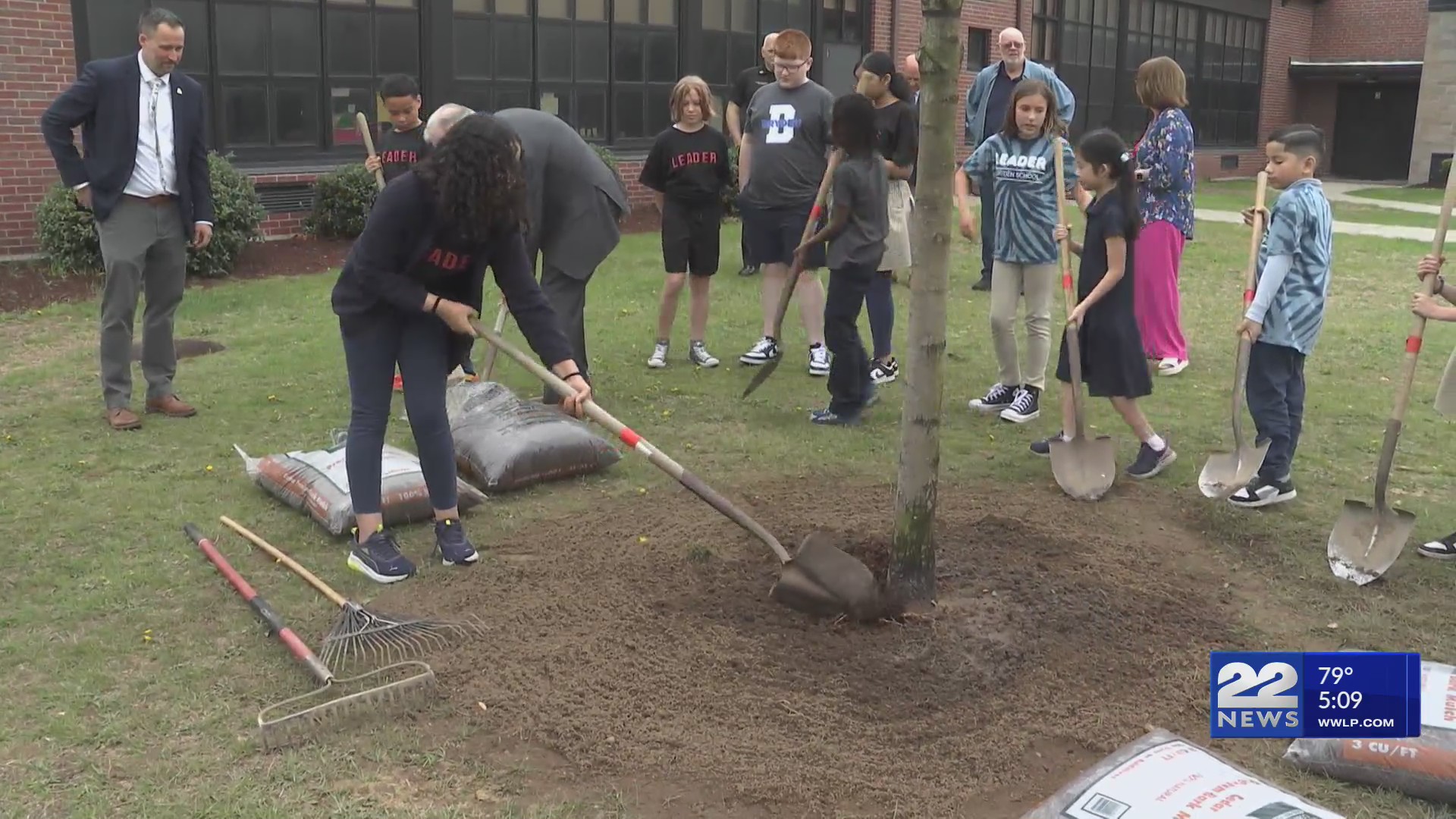 City of Springfield celebrates Arbor Day with a tree planting in front ...