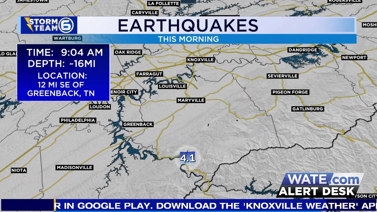 Meteorologist Matt Condon gives updates after a 4.1 magnitude ...