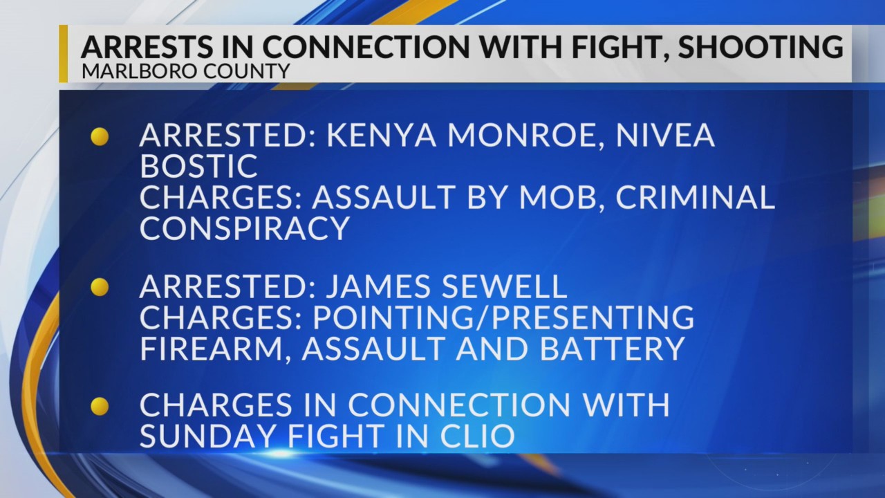 3 jailed after fight with gun in Marlboro County, deputies say – WBTW