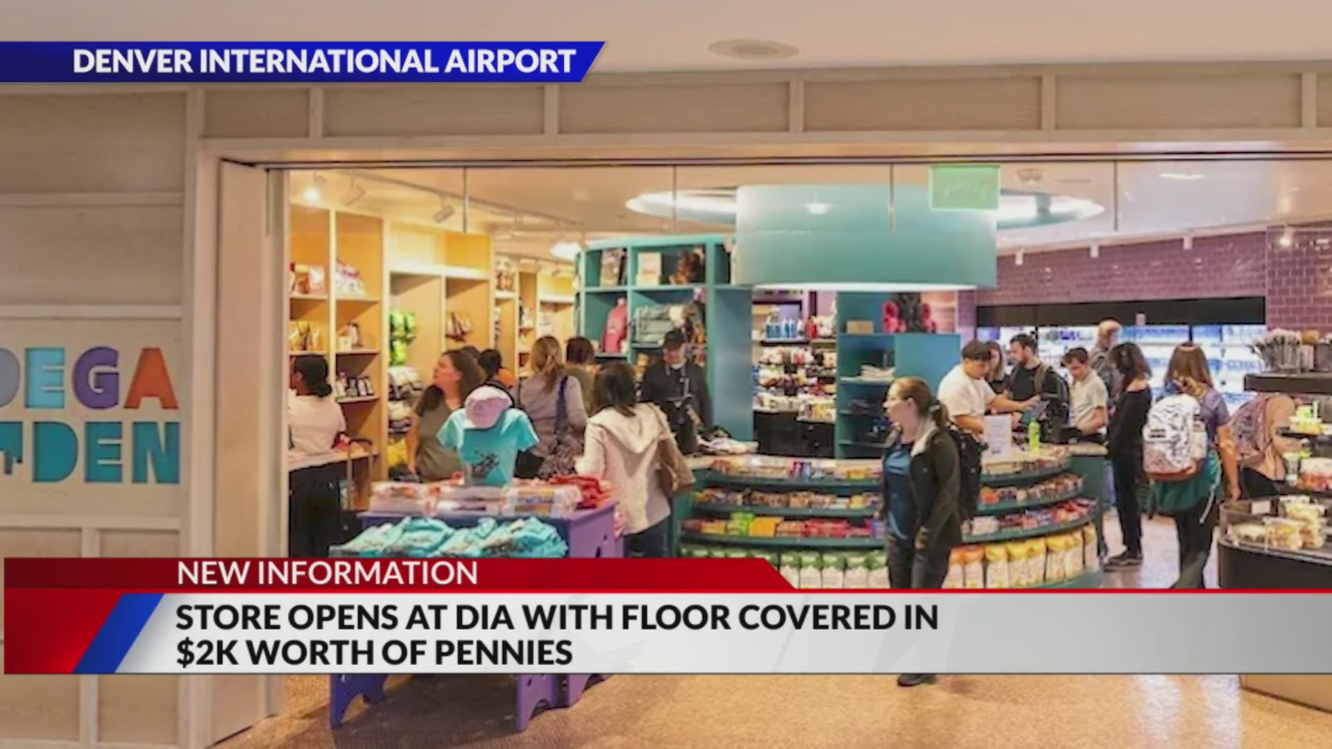 Store opens at DIA with floor covered in $2K worth of pennies – FOX31 ...