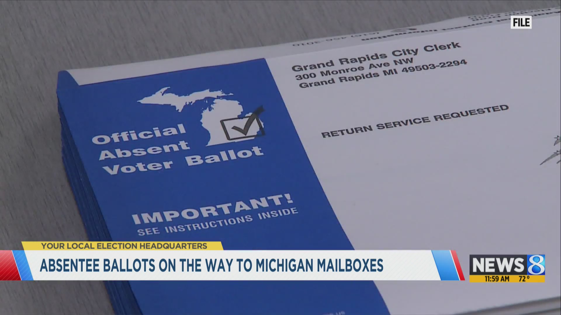Absentee ballots on the way to mailboxes around Michigan – WOODTV.com
