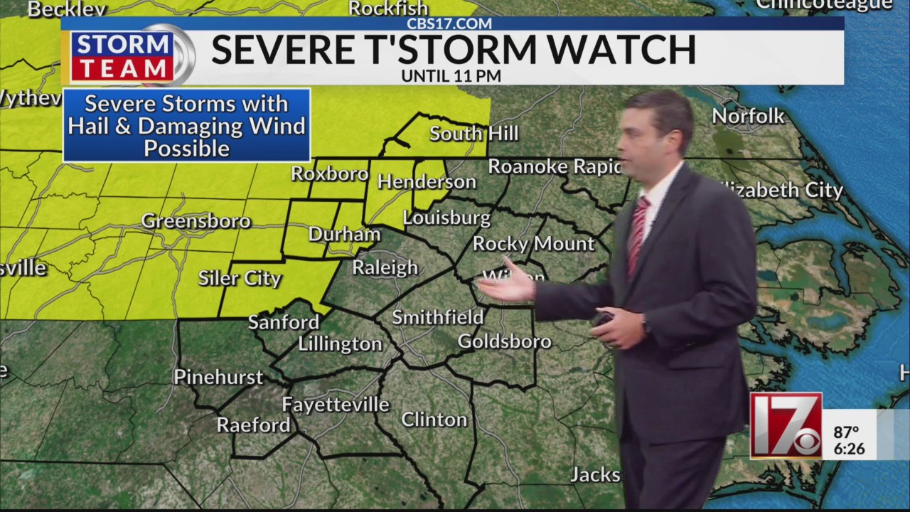 Lance Blocker’s Sunday night weather forecast – CBS17.com