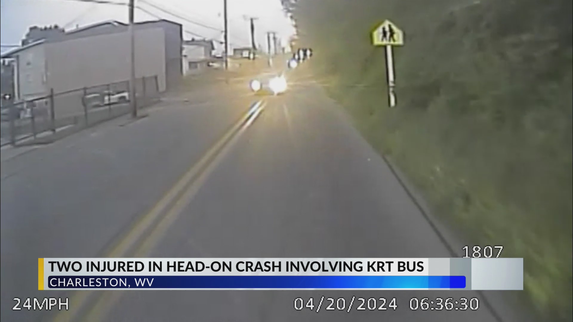 Video shows moments leading up to Charleston head-on crash involving bus – WOWK 13 News
