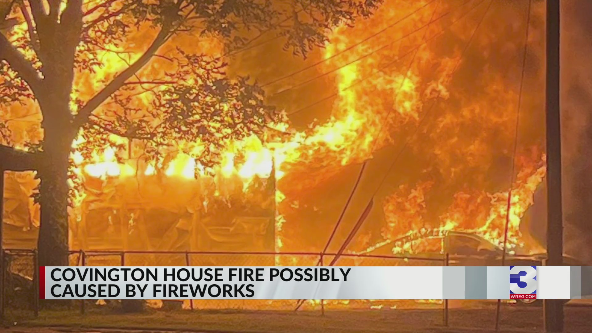 Covington house fire possibly caused by fireworks – WREG.com