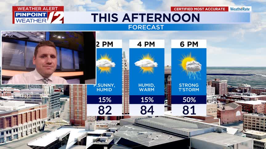 WPRI 12 Weather Alert 7/20/25: Late Day Strong to Severe Storms ...
