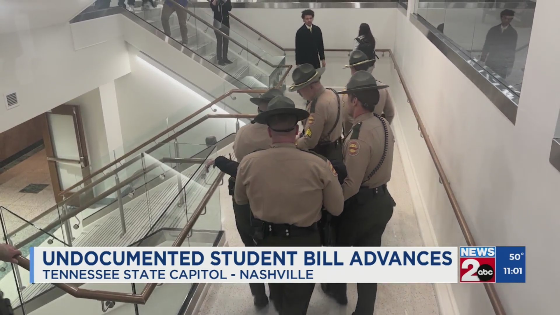 Protester carried out after undocumented student bill passes committee ...