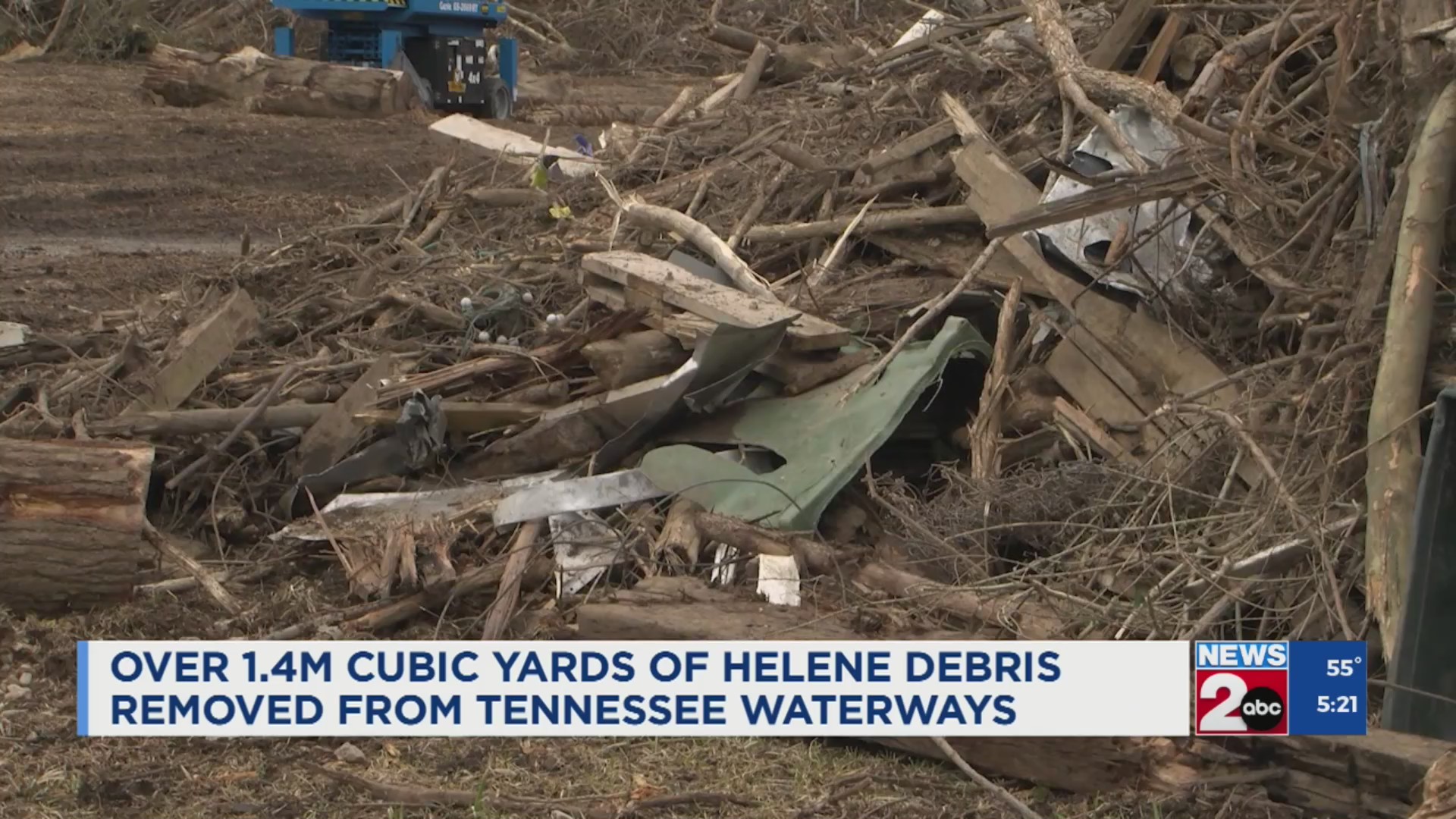 Over 1.4M cubic yards of Helene debris removed from TN waterways – WKRN ...