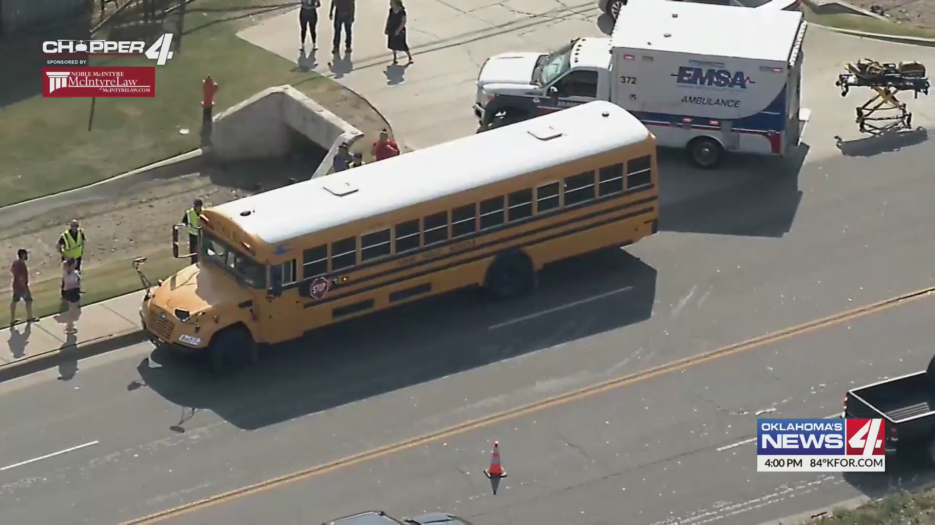 Truck hits Yukon school bus, no injuries – KFOR.com Oklahoma City