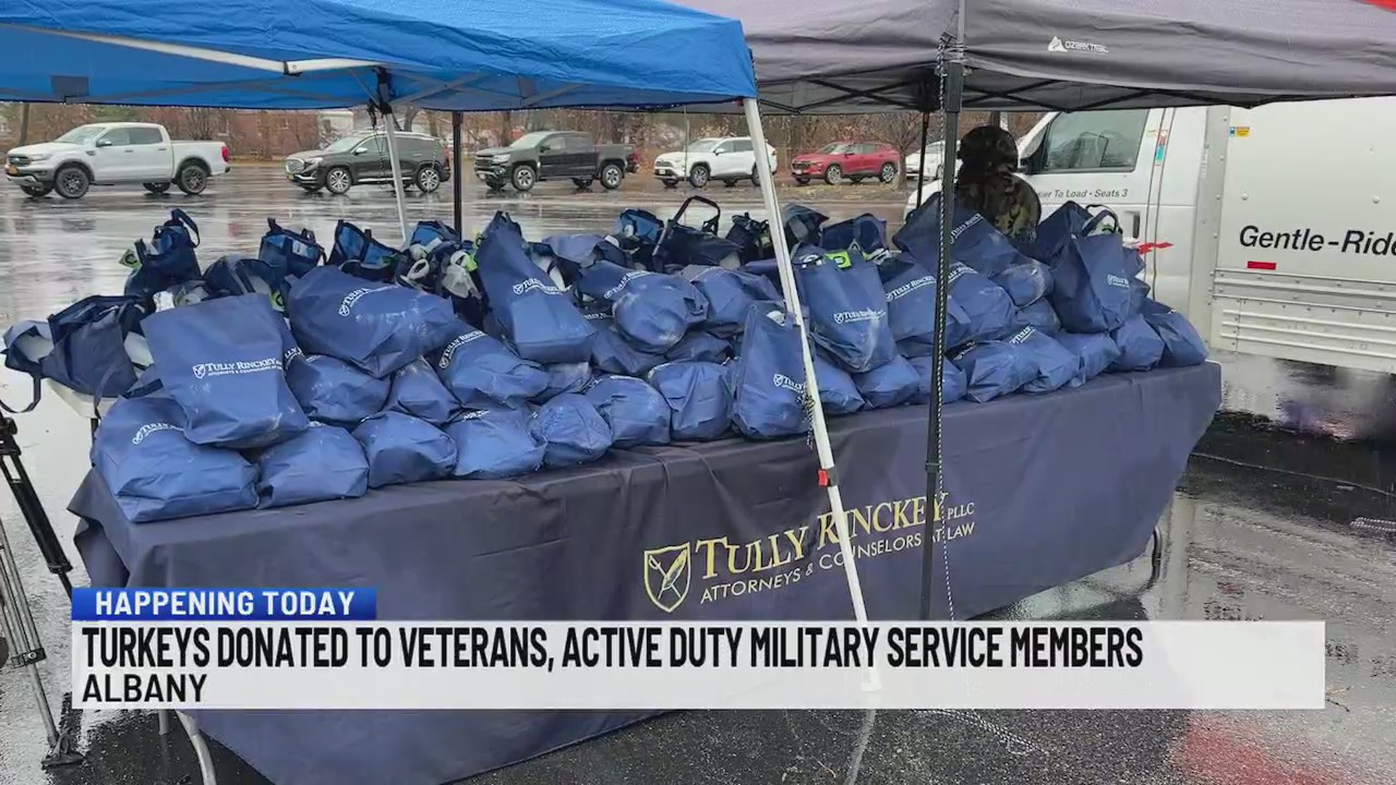 Turkeys donated to veterans, active duty military – NEWS10 ABC