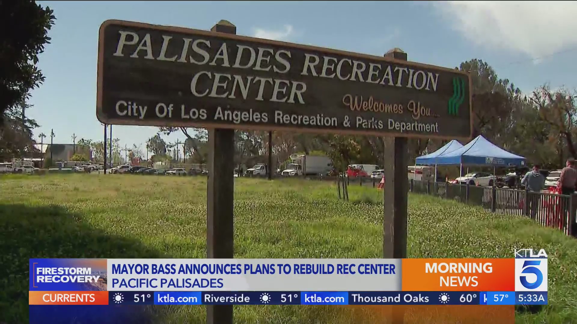 Mayor Bass announces plan to rebuild Palisades Recreation Center – KTLA