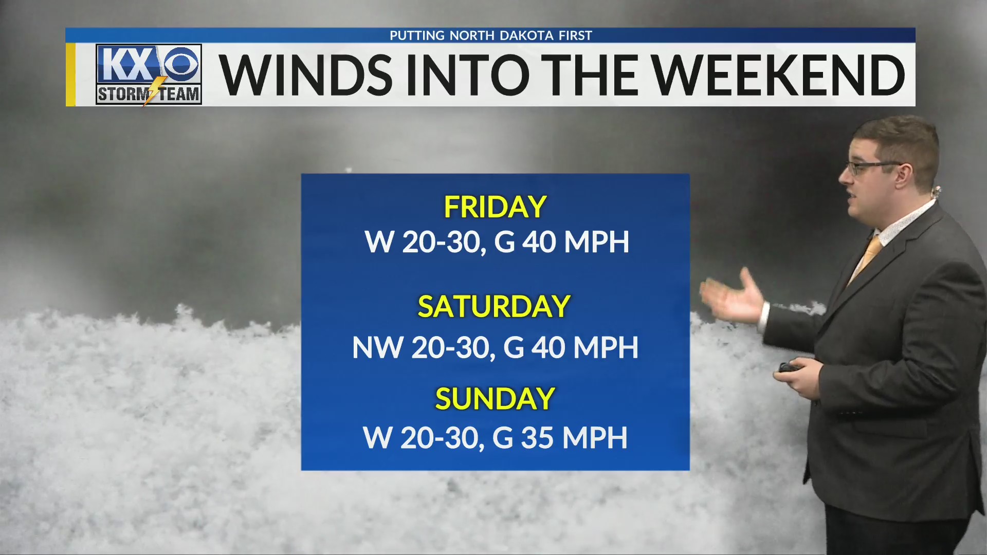 We head into the weekend with some snow, increasing winds and ...