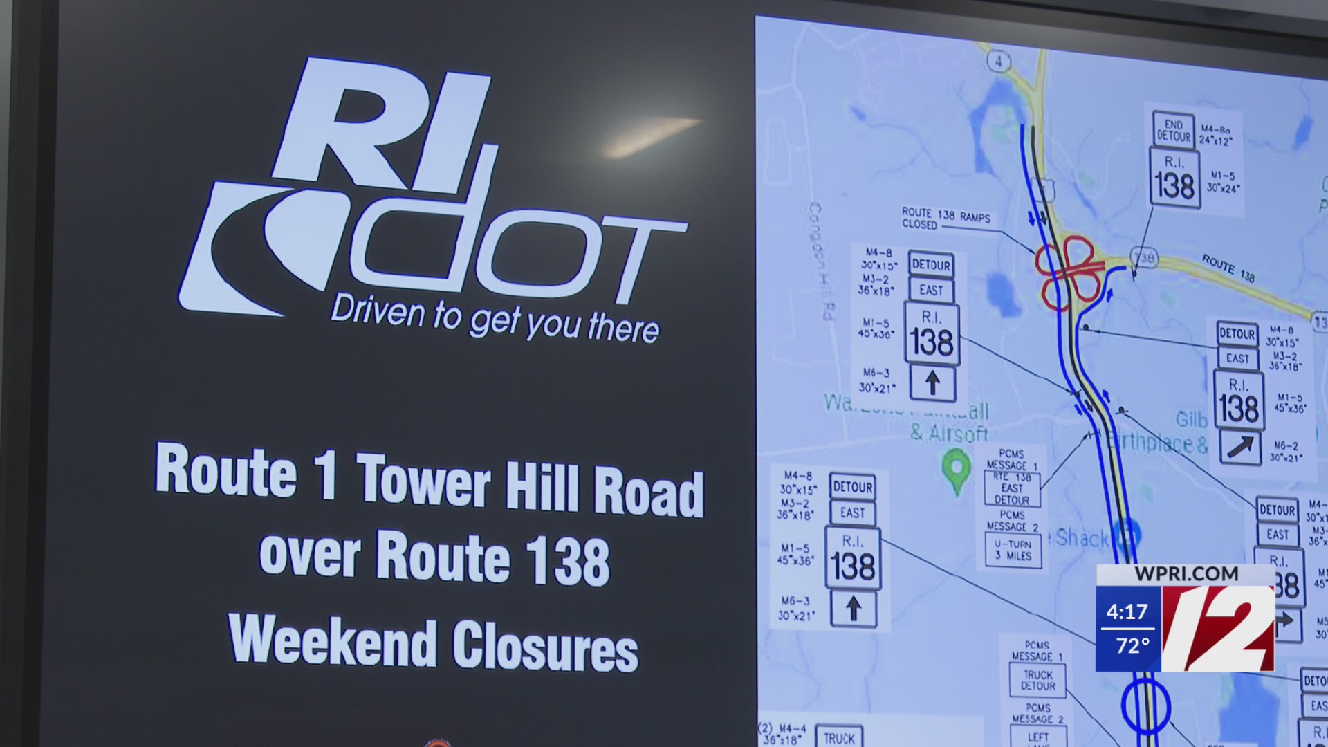 Route 1 lane closures to begin for Tower Hill Road Bridge replacement ...