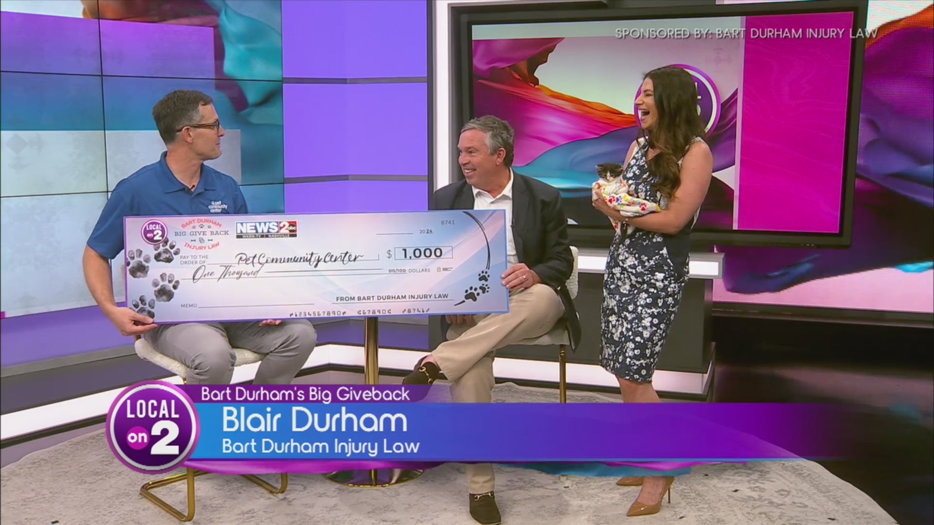 The Bart Durham Big Giveback Honors Pet Community Center – WKRN News 2