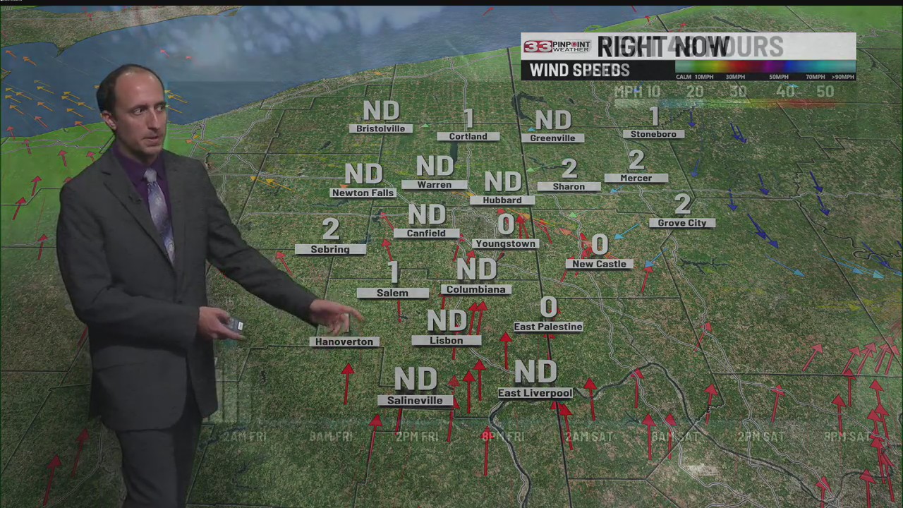 Rain and wind return around lunchtime Friday – WYTV