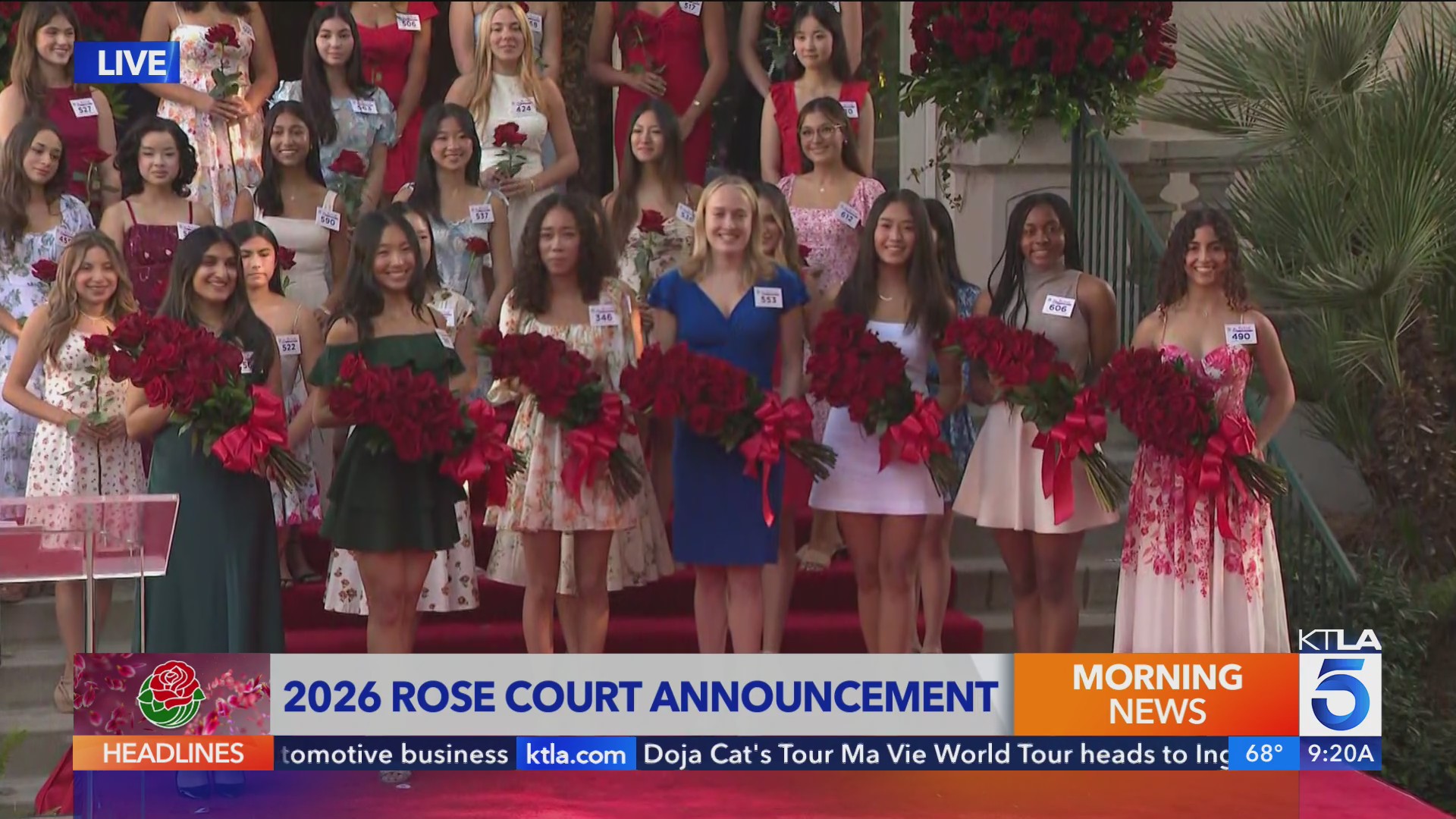Pasadena Tournament of Roses selects 2026 Rose Court – KTLA