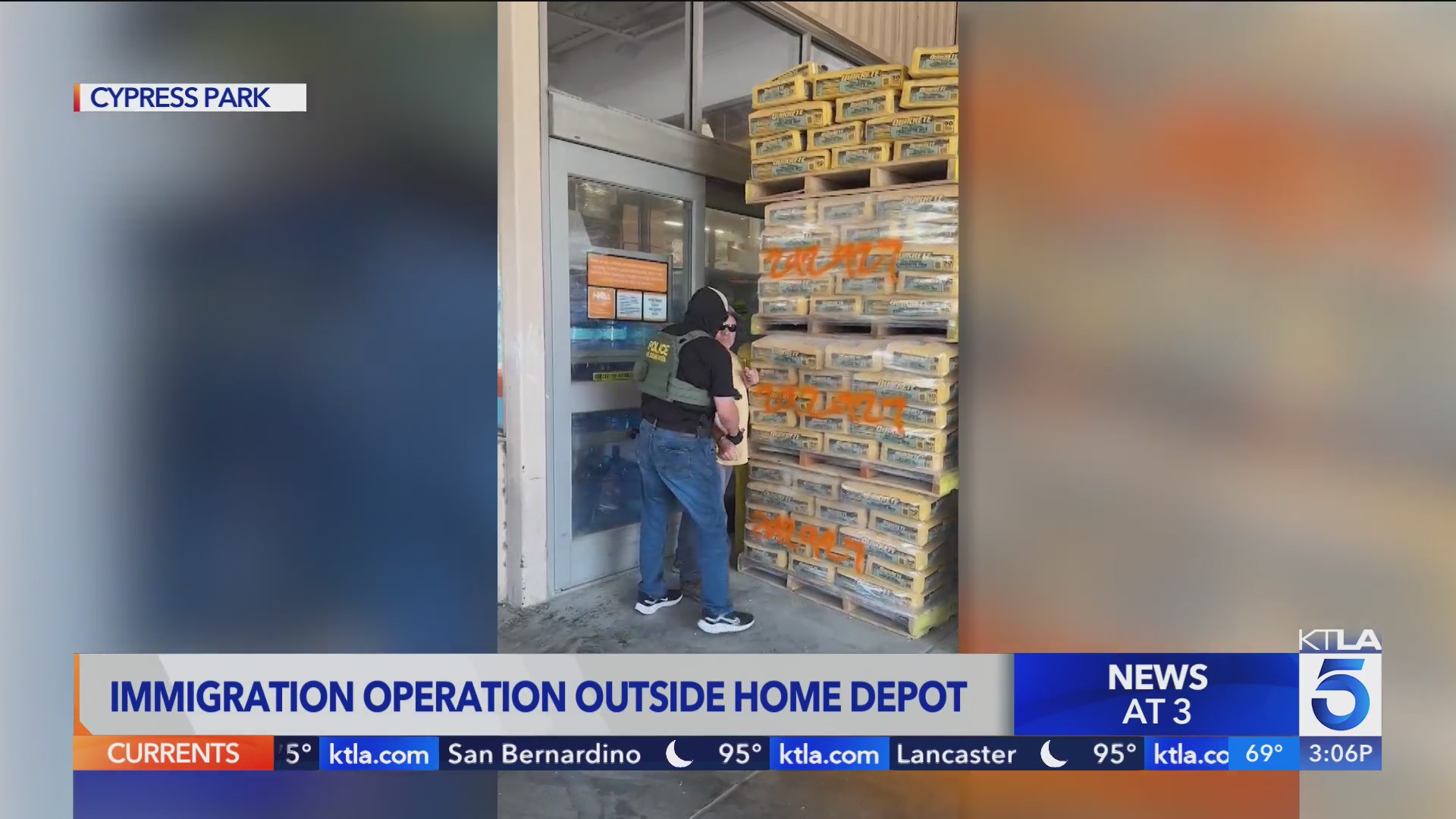 Immigration operation seen outside Home Depot in Hollywood – KTLA