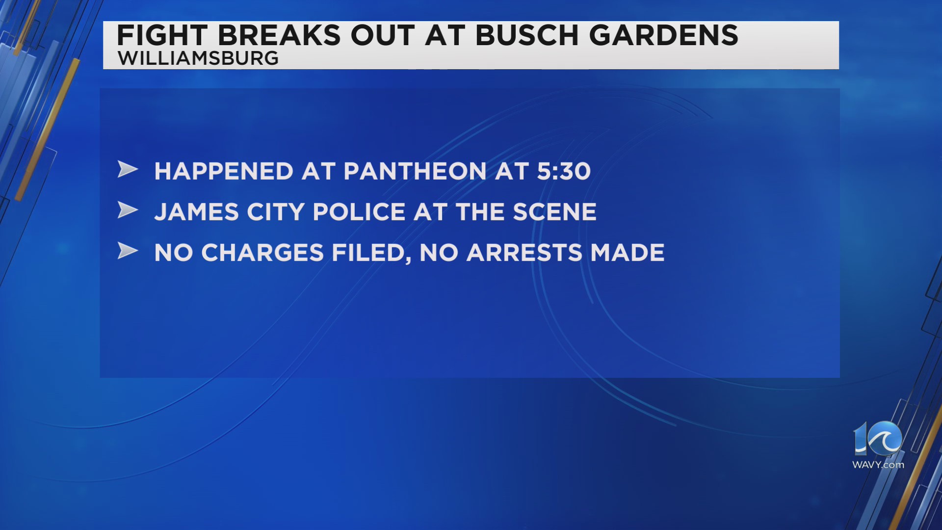 Fight breaks out in line for Busch Gardens’ Pantheon, police say – WAVY.com