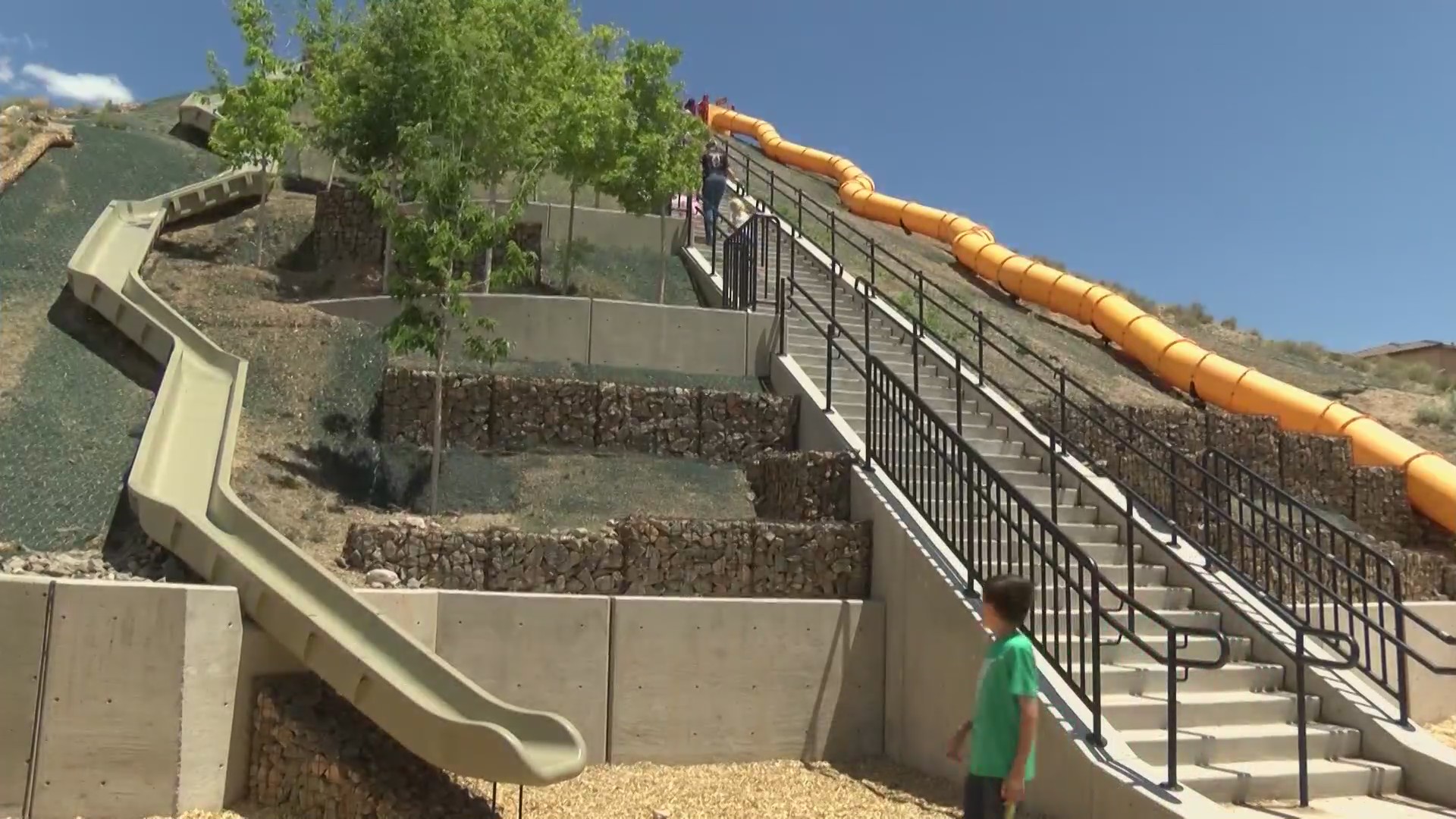 Both embankment slides now open at Albuquerque’s Juan Tabo Hills Park ...