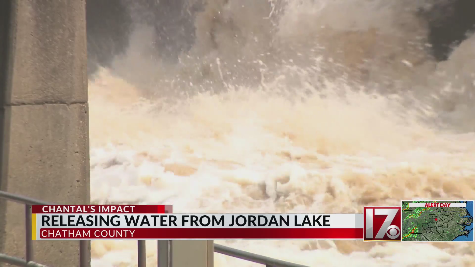 Releasing water from Jordan Lake after flooding – CBS17.com