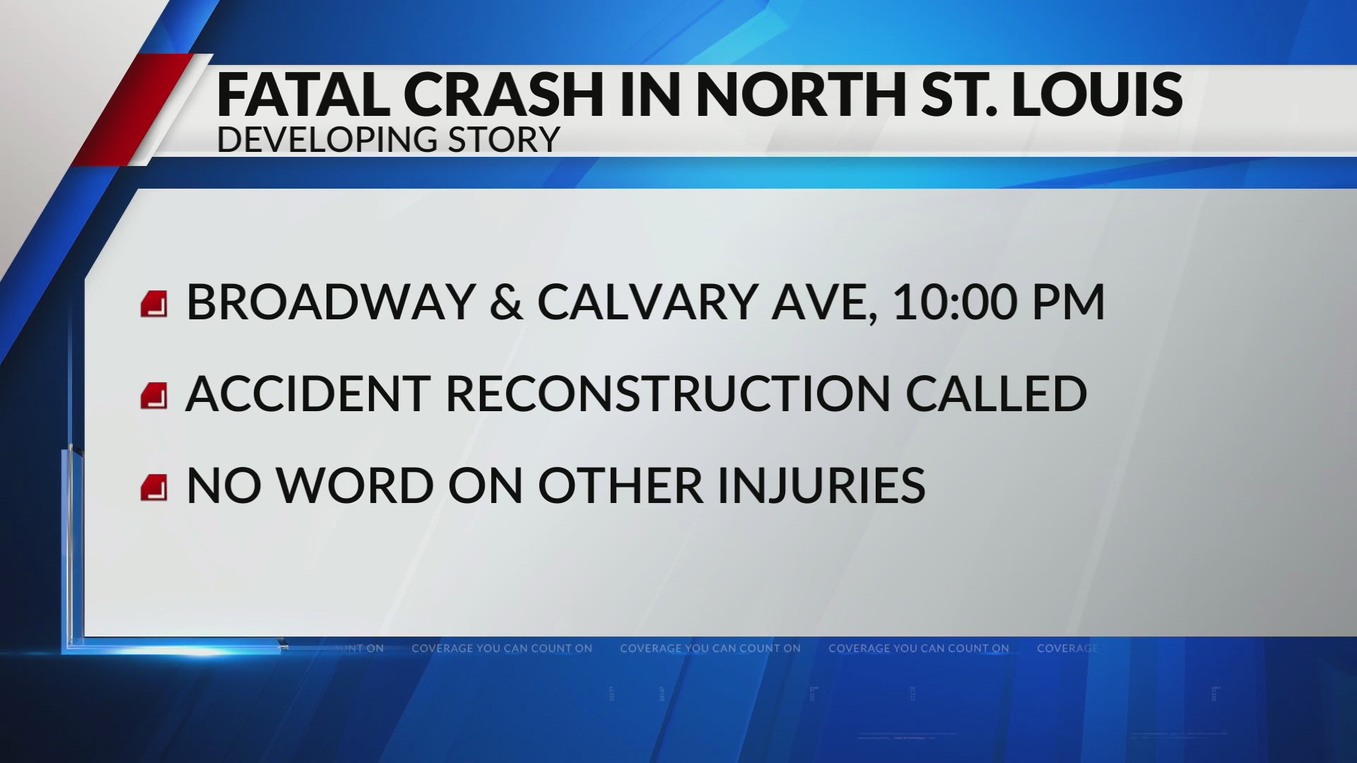 One dead in fatal crash in north St. Louis – FOX 2