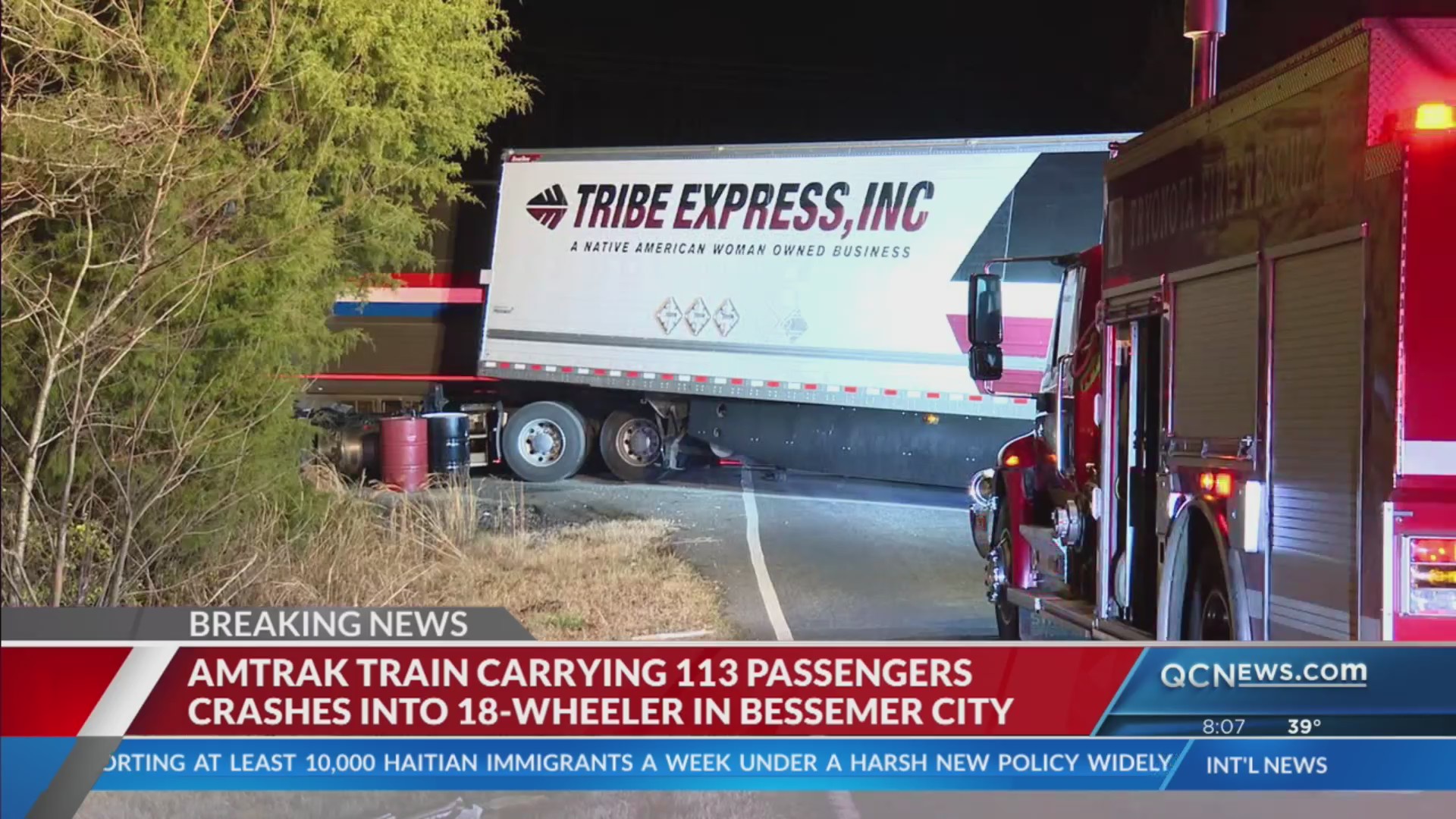 Amtrak train strikes tractor-trailer near Gaston County line – WSPA 7NEWS