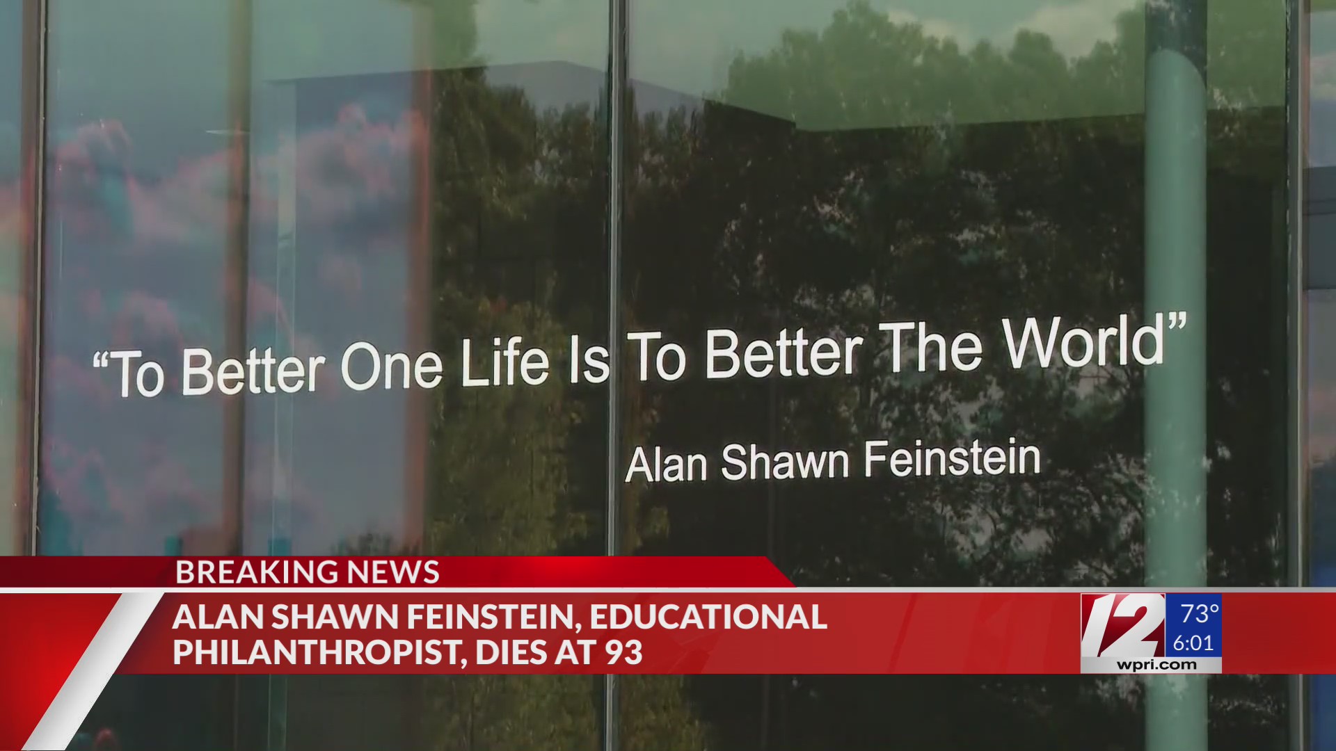 Alan Shawn Feinstein, educational philanthropist, dies at 93 – WPRI.com
