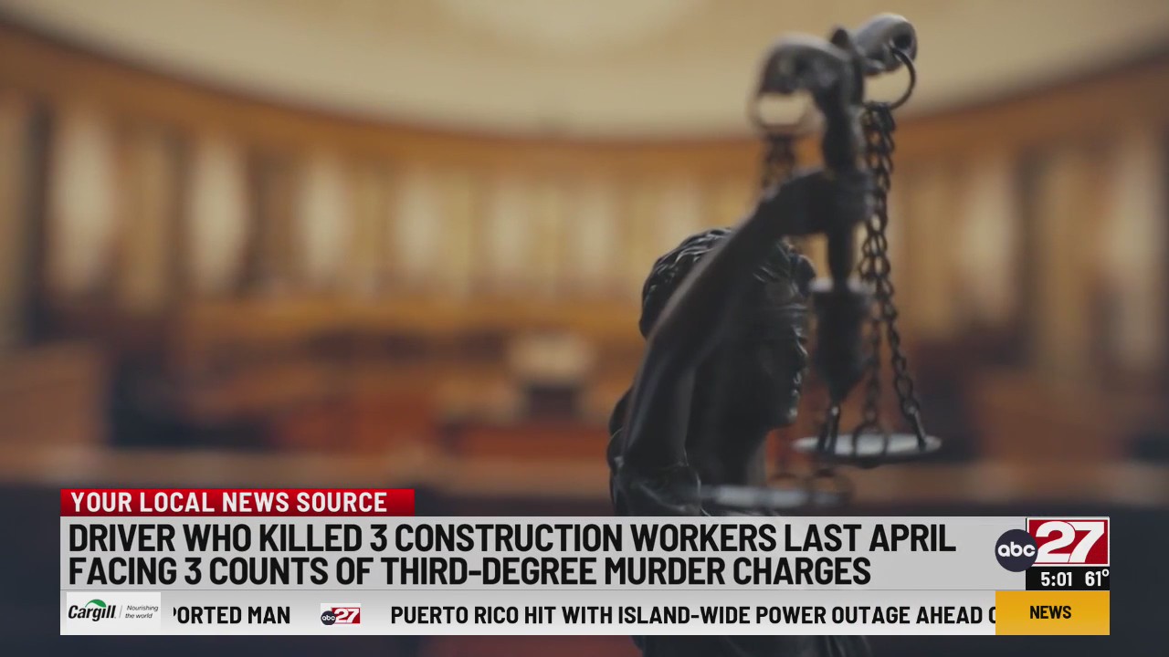 Driver Faces Murder Charges In Crash That Killed Three Construction