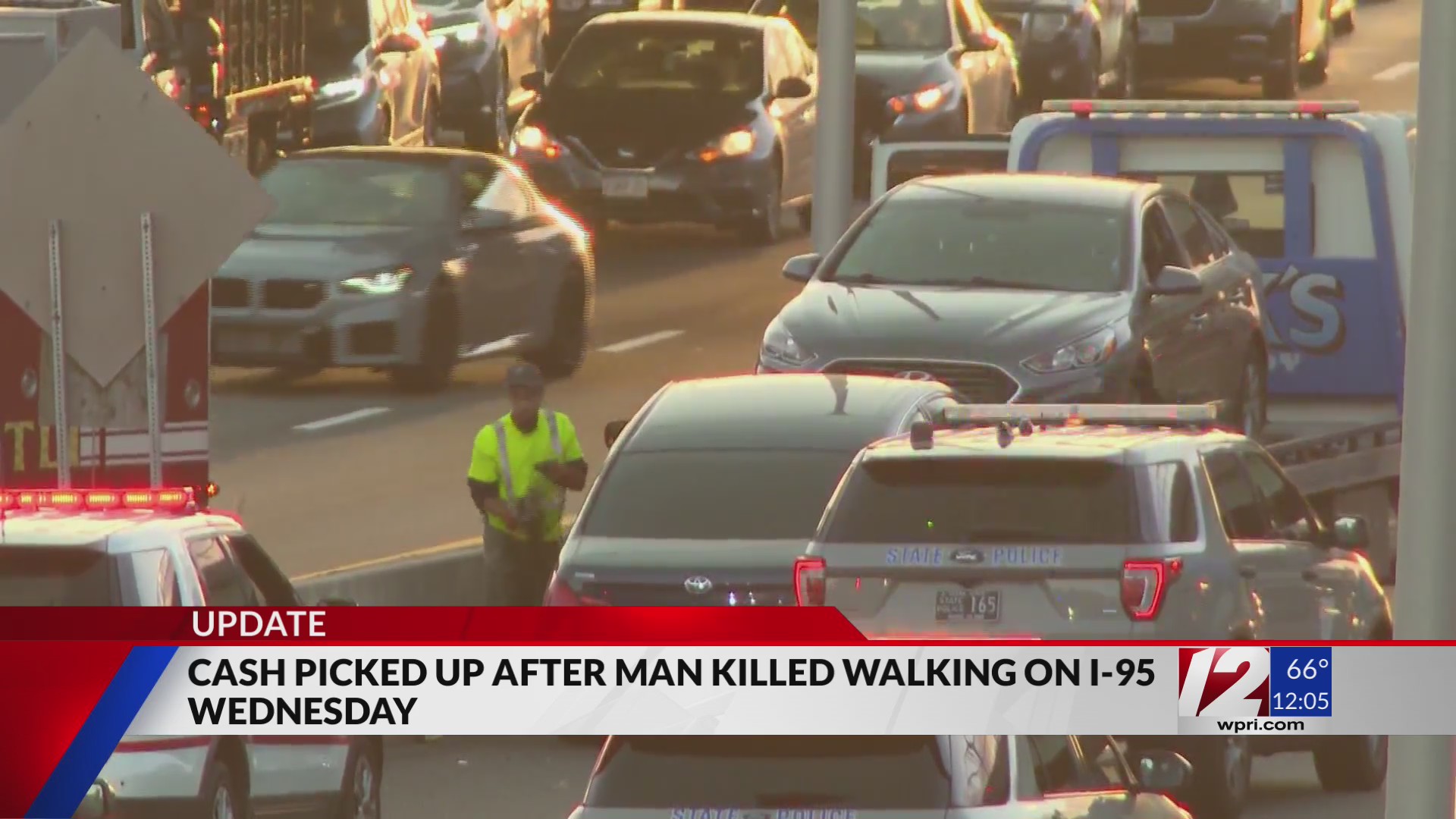 Police try to trace money after man hit, killed on I-95 – WPRI.com