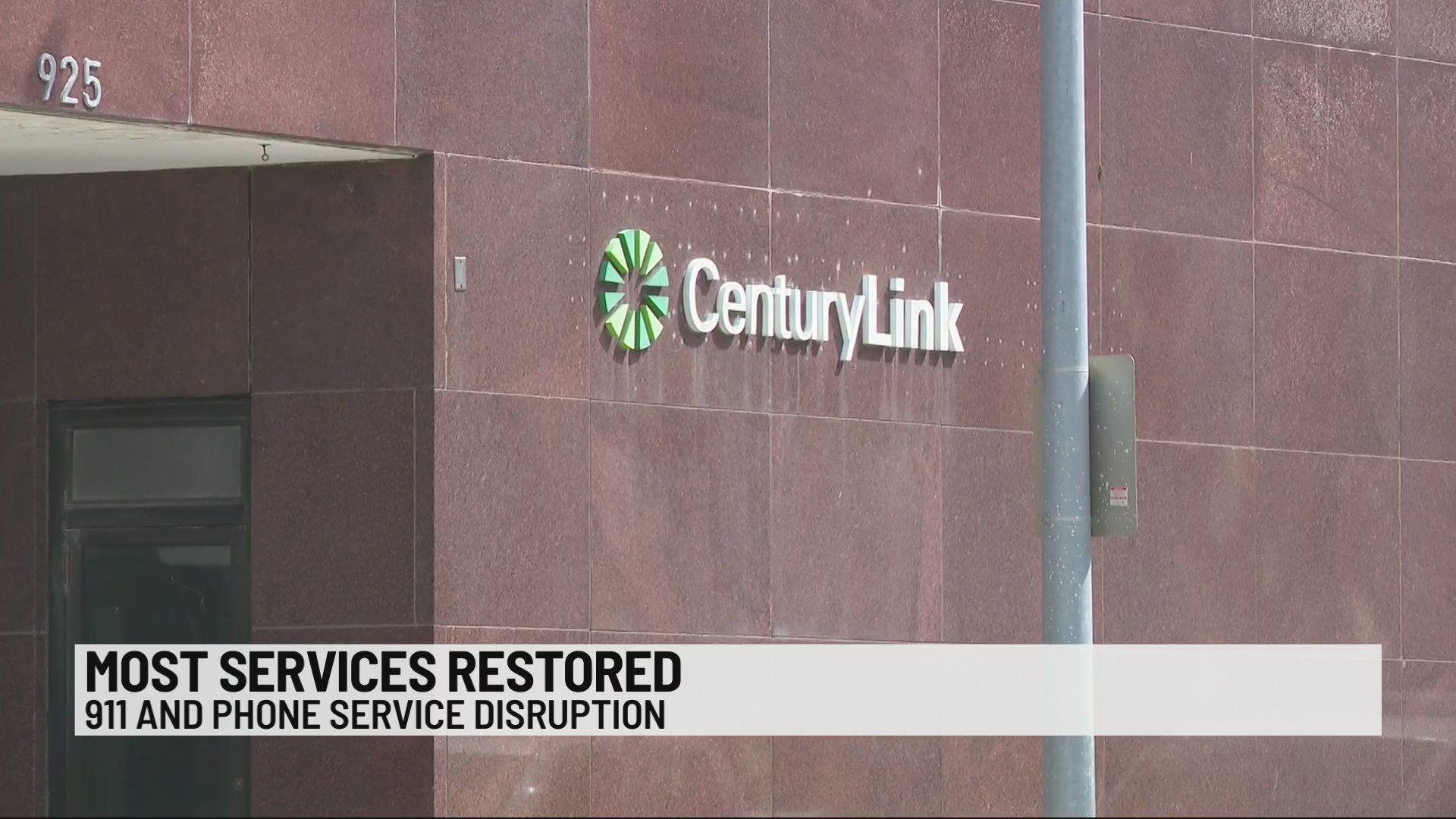Lumen says ‘almost all services’ restored following 911, phone ...