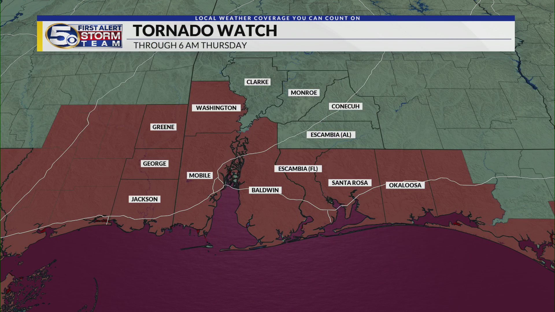 10 p.m. Tracking Francine Update – WKRG News 5
