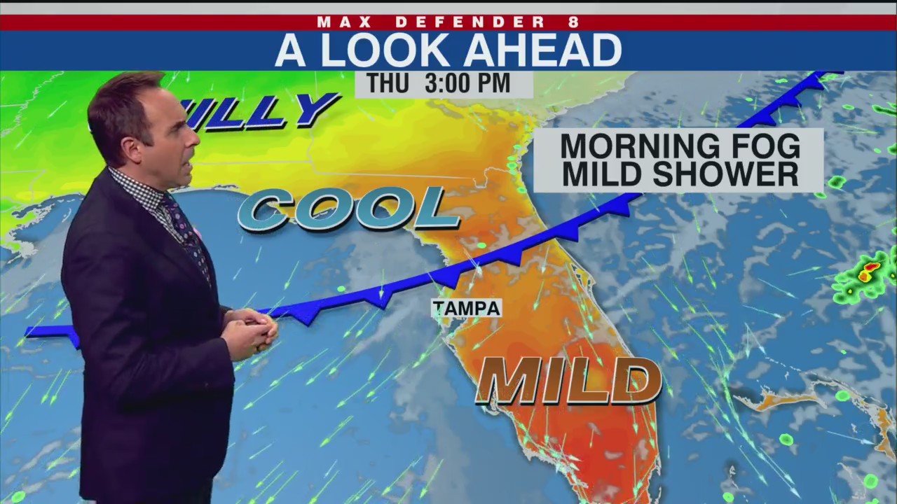 Waking up foggy on Thursday, when the next cold front clears us out ...