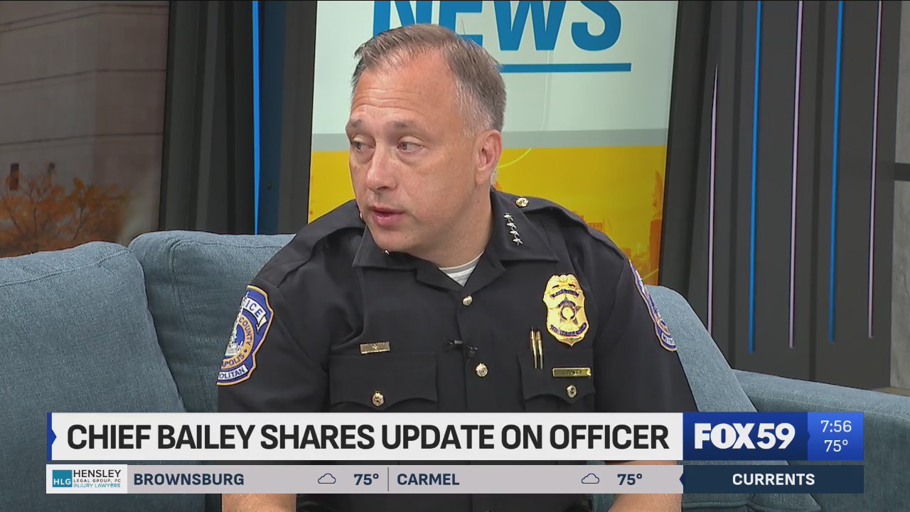 IMPD chief gives update on injured officer – Fox 59