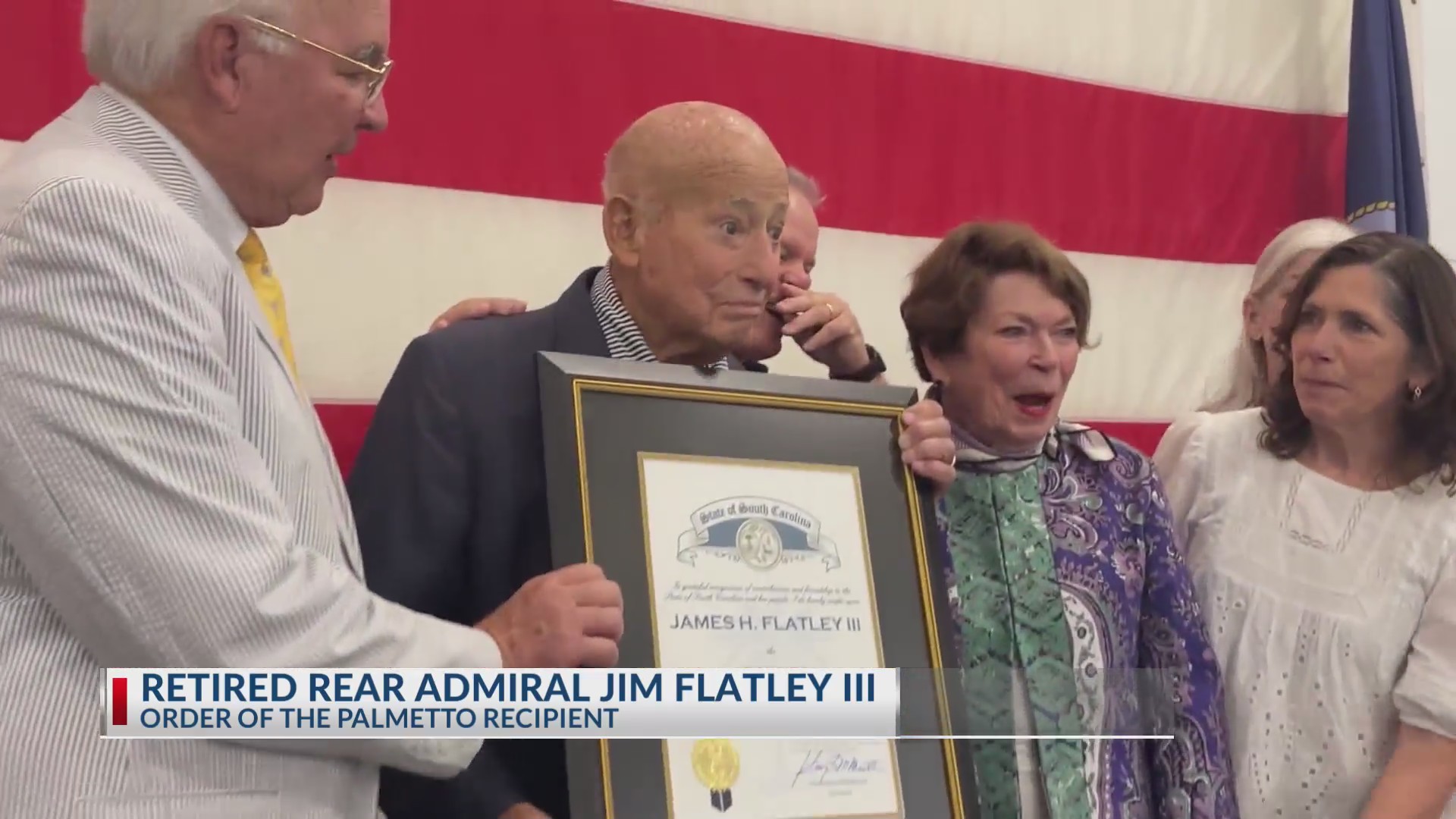 Retired Rear Admr. Jim Flatley III awarded Order of the Palmetto – WCBD ...